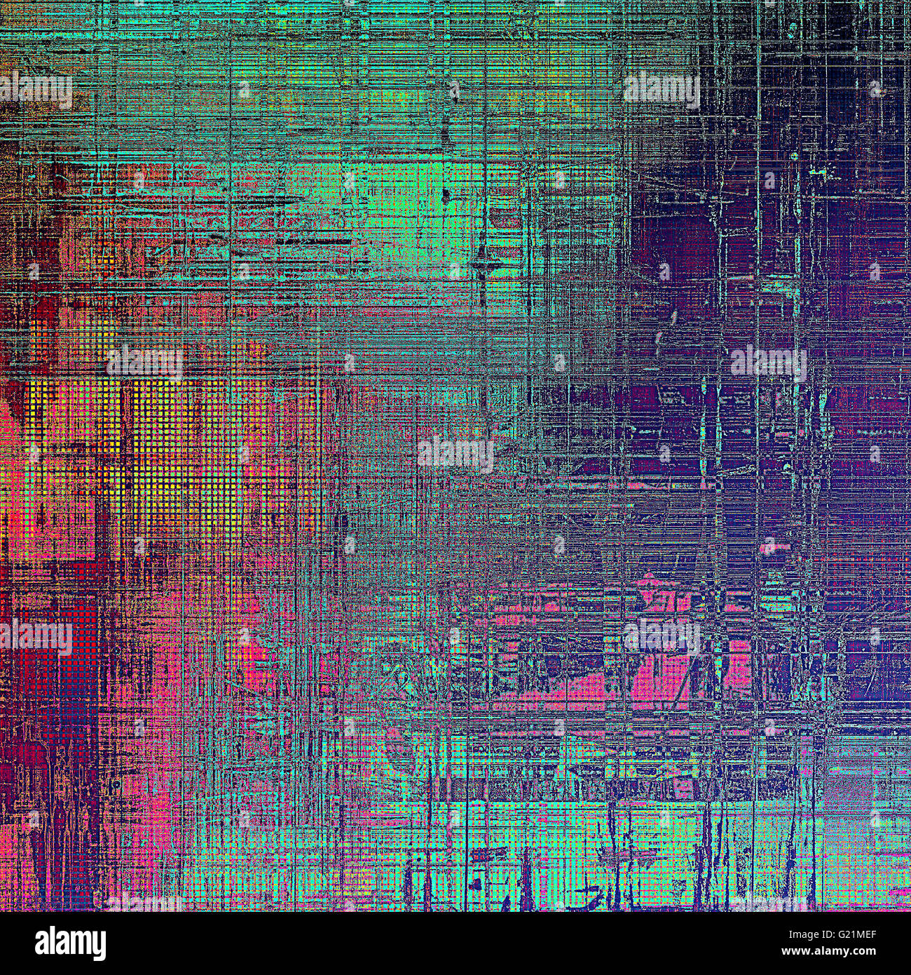 Grunge retro composition, textured vintage background. With different ...