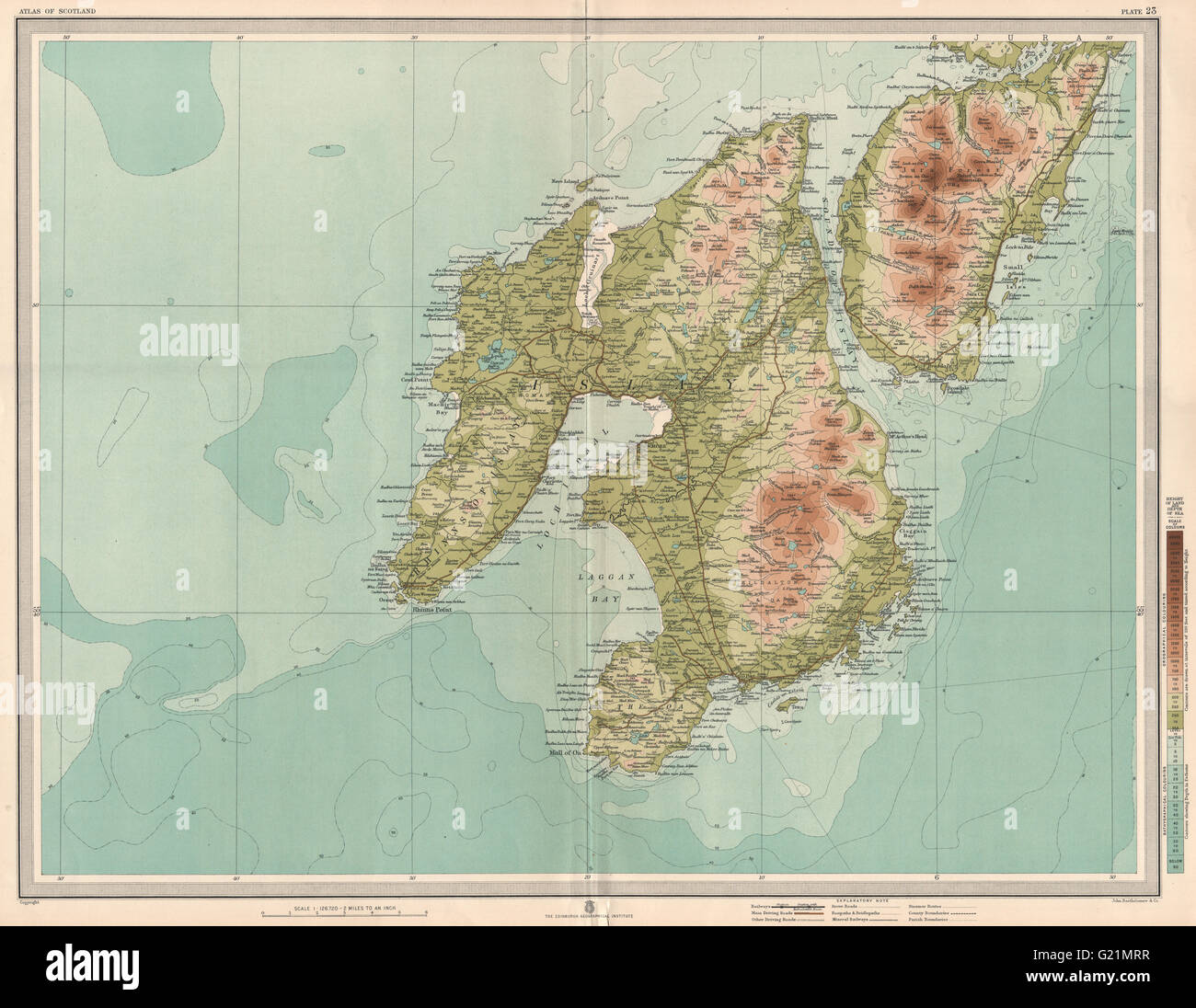 Map of bowmore hi-res stock photography and images - Alamy