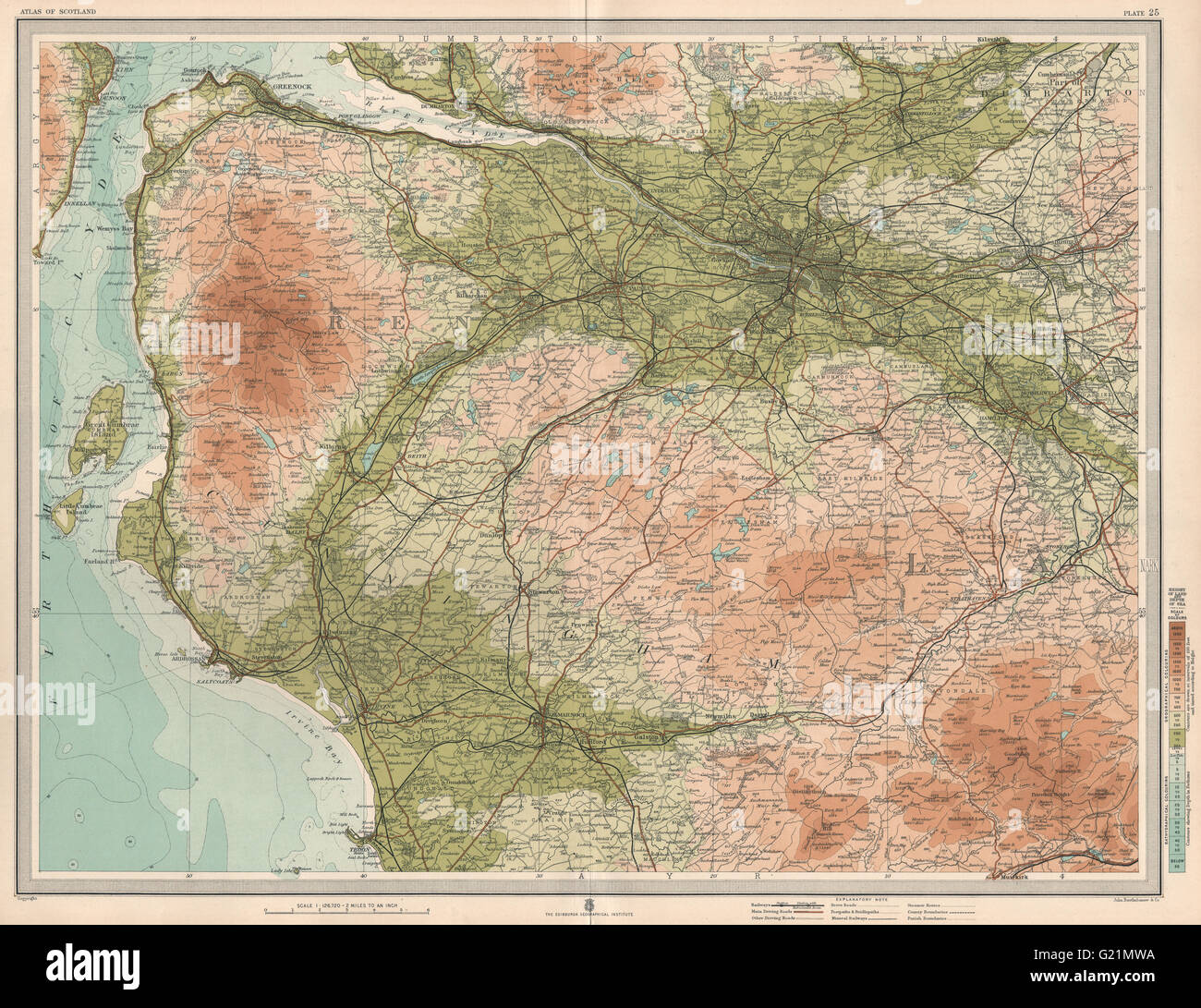 Map of troon hi-res stock photography and images - Alamy
