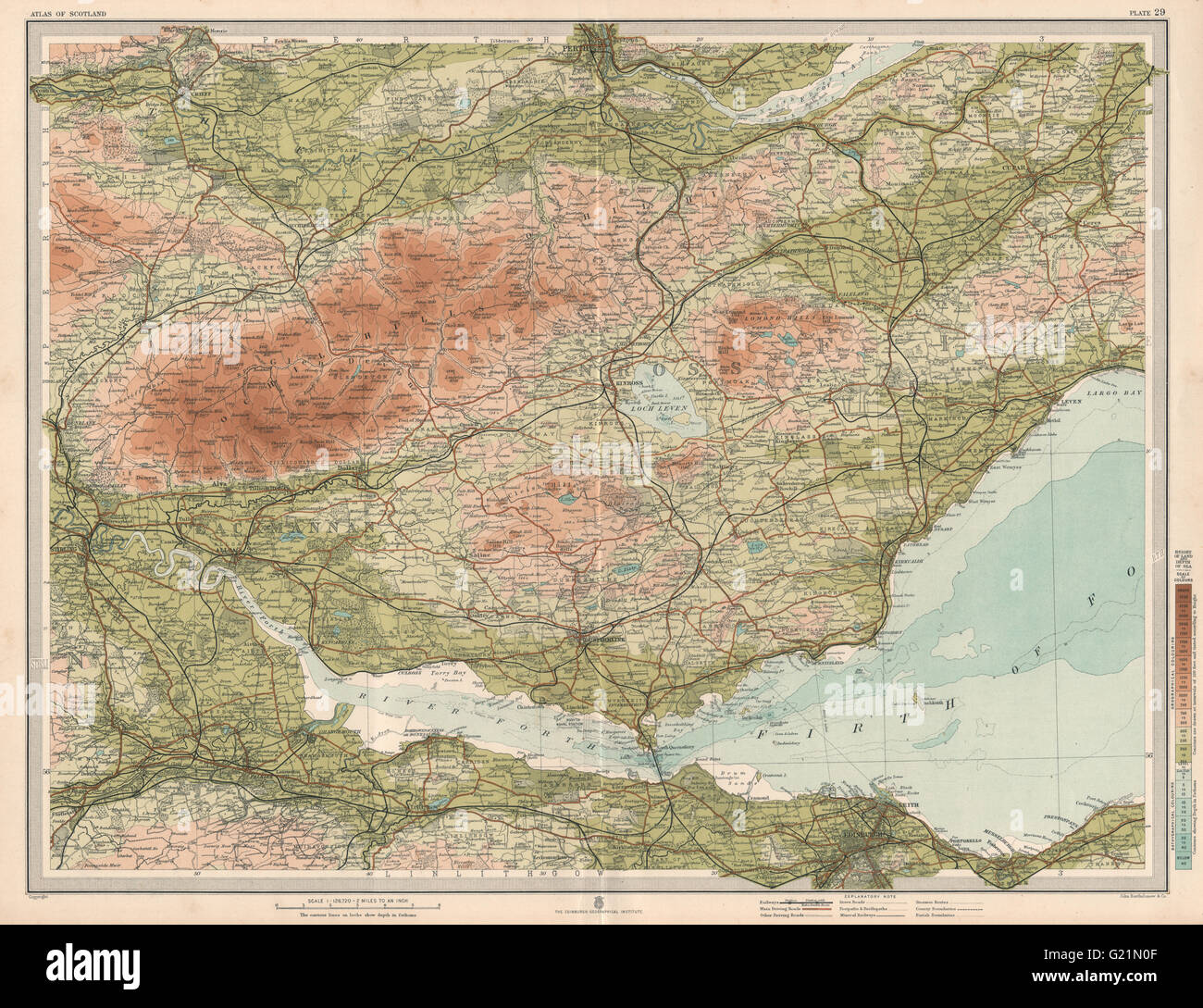 Firth of forth map hi-res stock photography and images - Alamy