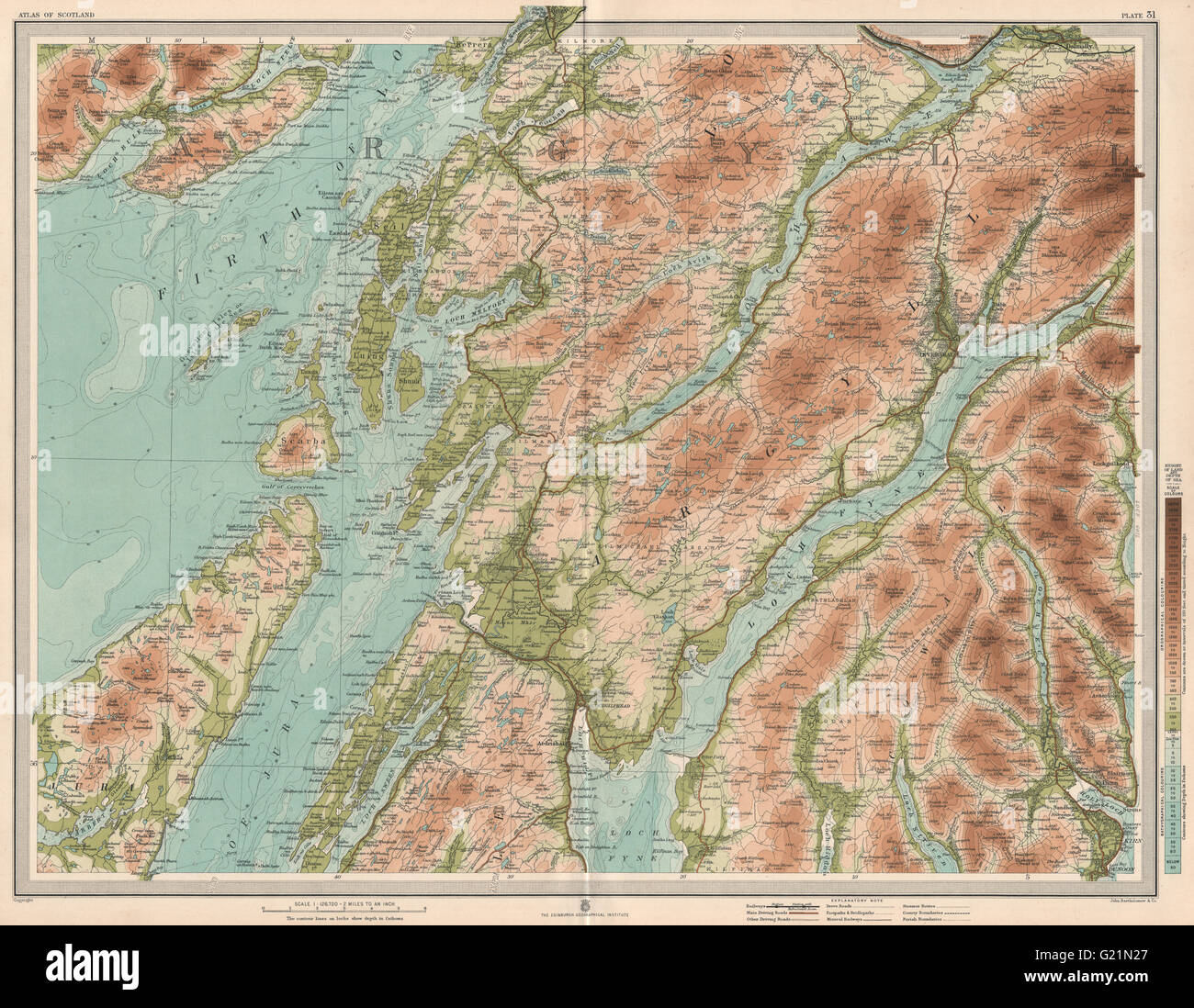 Argyle map hi-res stock photography and images - Alamy