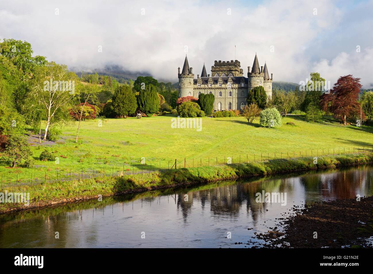 A colour image taken in the summer of the famous inveraray castle Stock ...