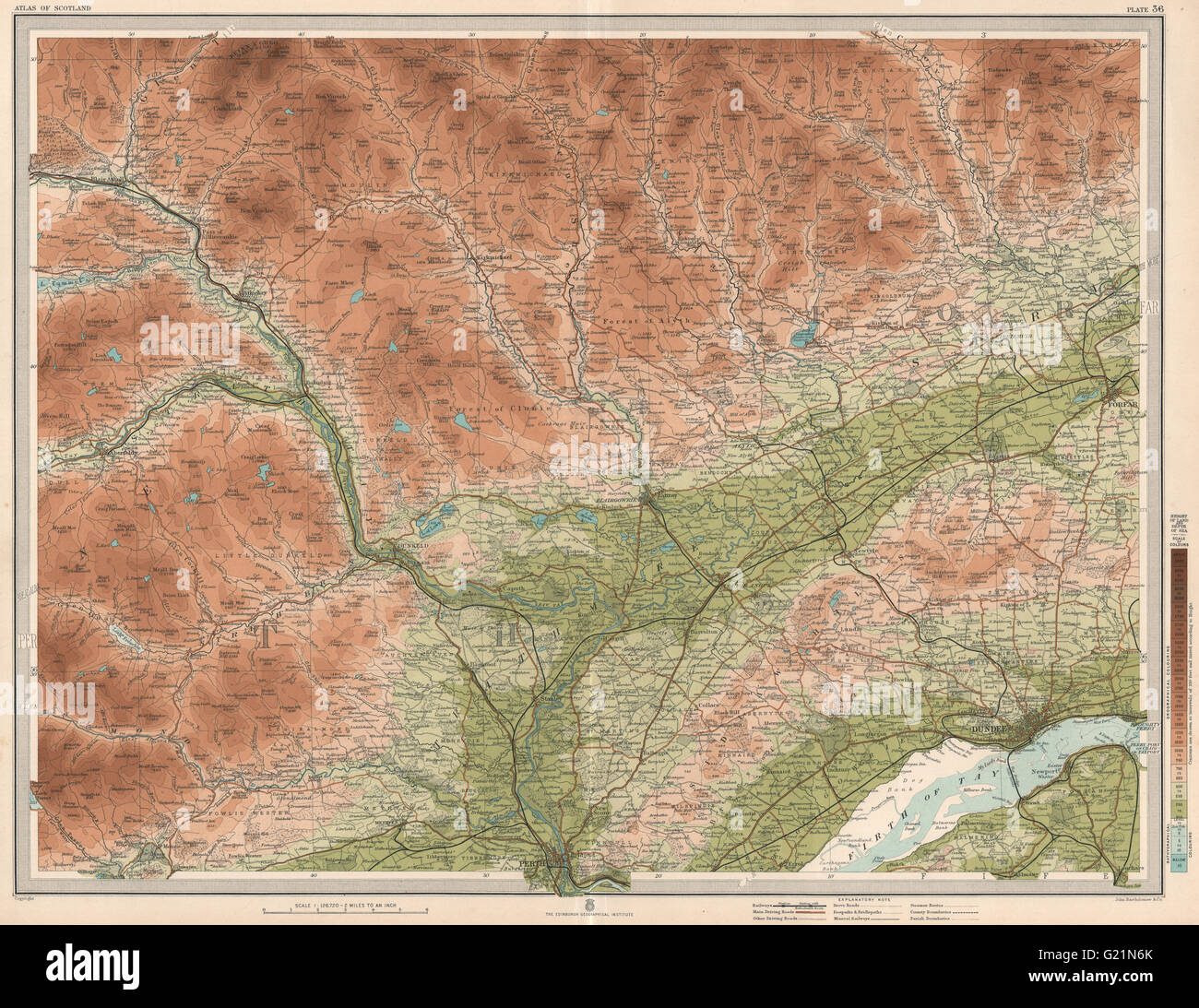 Map of the cairngorms hi-res stock photography and images - Alamy