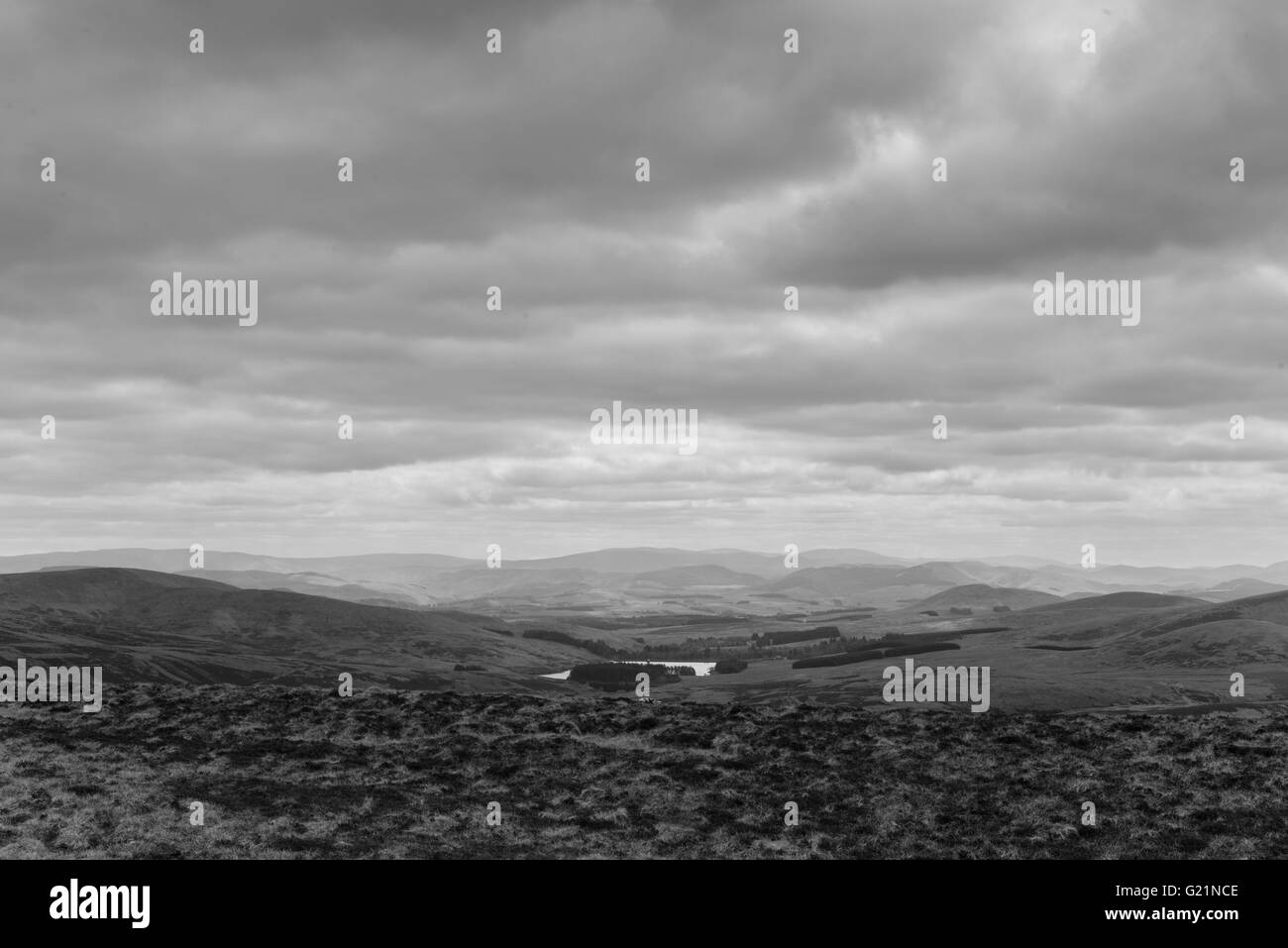 View from west towards Black and White Stock Photos & Images - Alamy