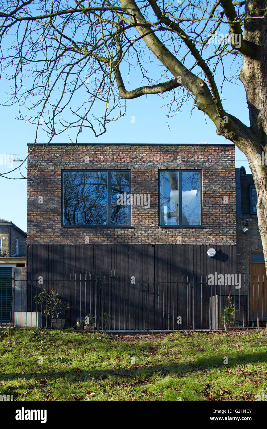 Exterior view from communal garden. The Map House, London, United ...
