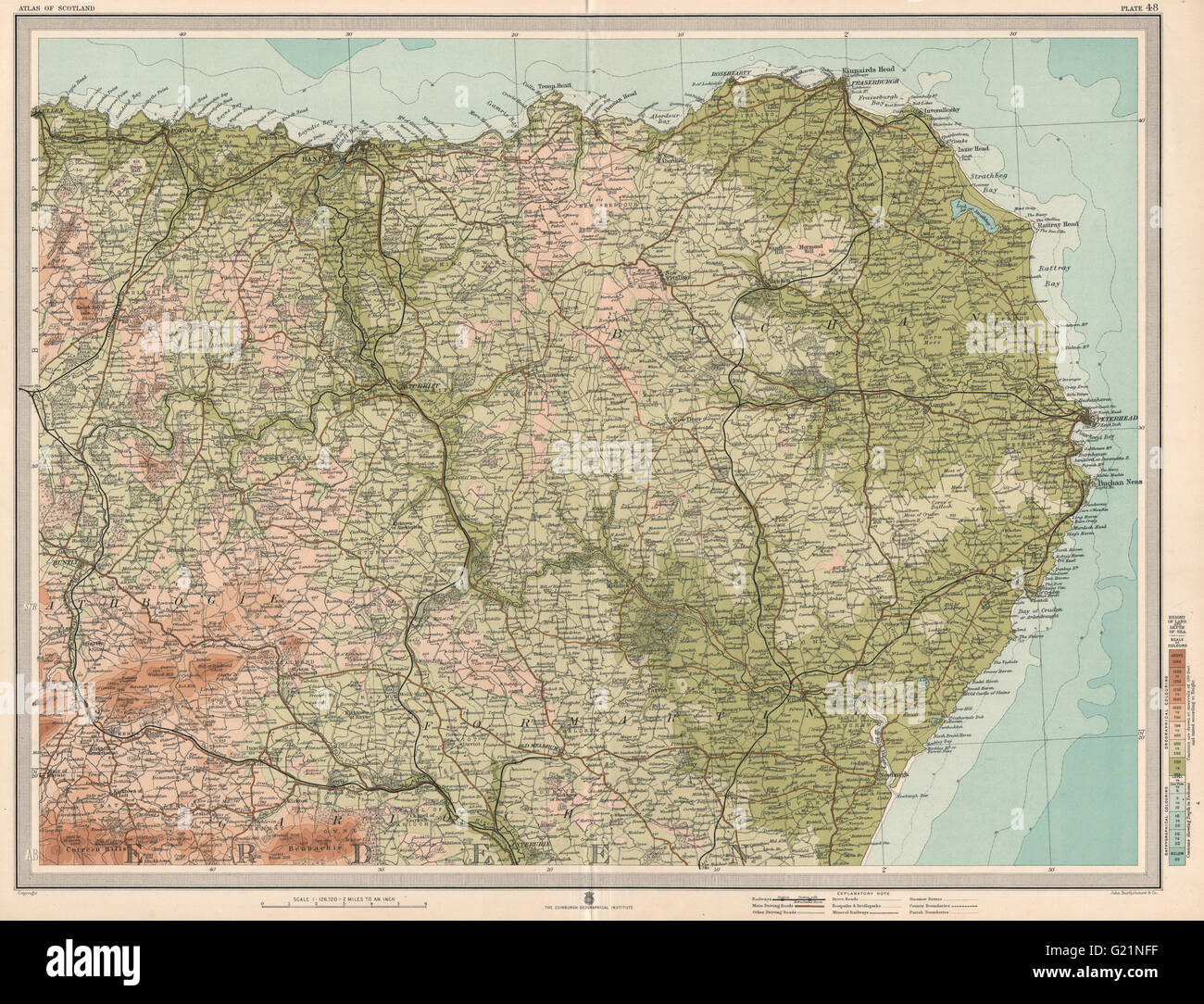 Peterhead map hi-res stock photography and images - Alamy
