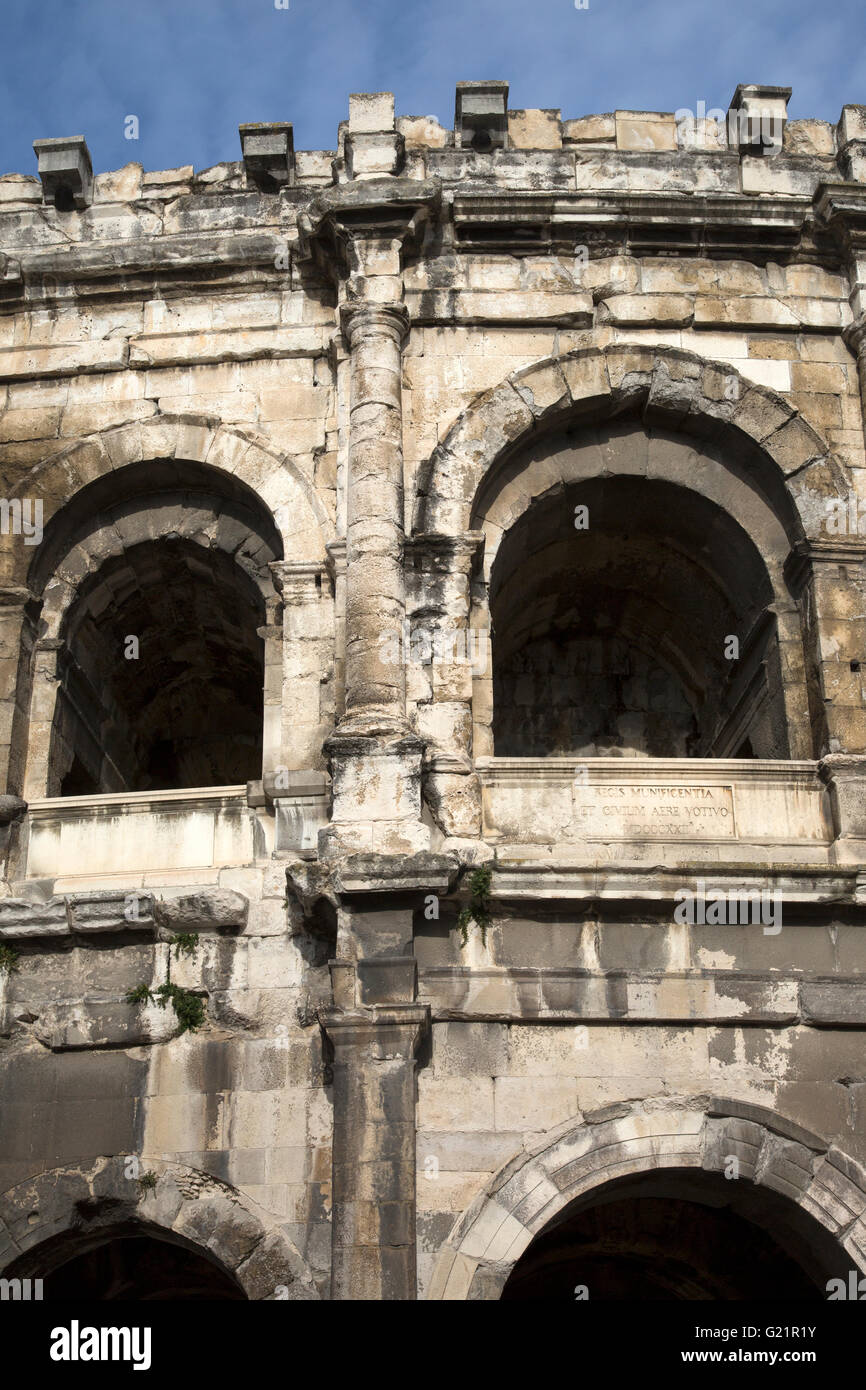 Roman Amphitheatre, Nimes, France, Europe Stock Photo - Alamy