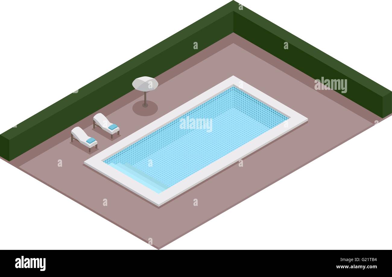 Poolside parasol Stock Vector Images - Alamy