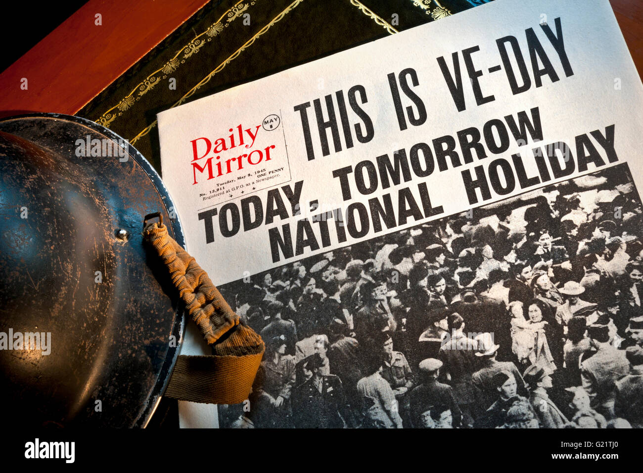 VE DAY Historic Daily Mirror newspaper headline 'This is VE Day' May ...