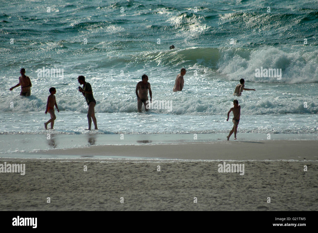 Badende, Nordsee, Kampen, Sylt Stock Photo - Alamy
