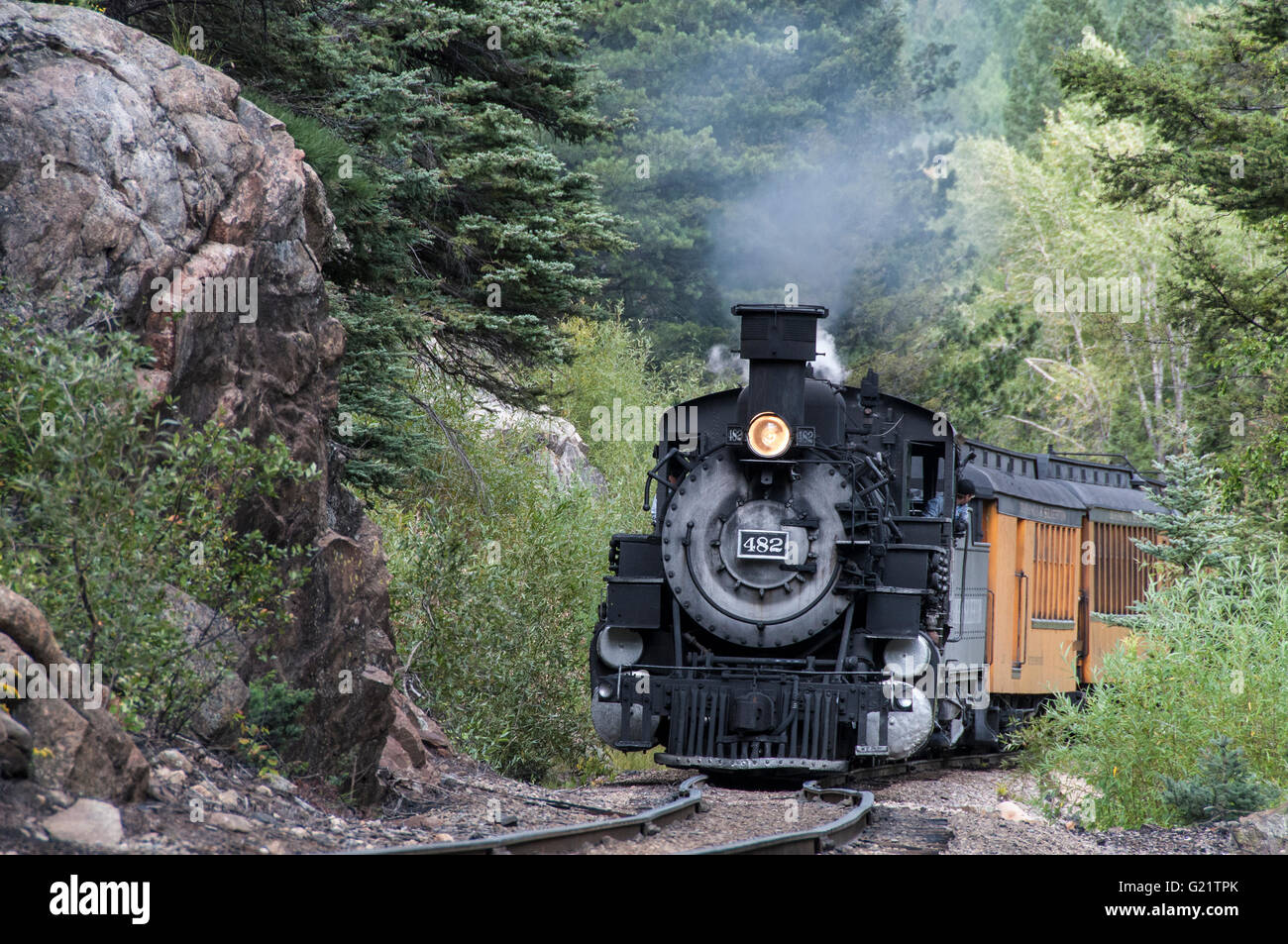 Locomotive 482 durango silverton narrow hi-res stock photography and ...