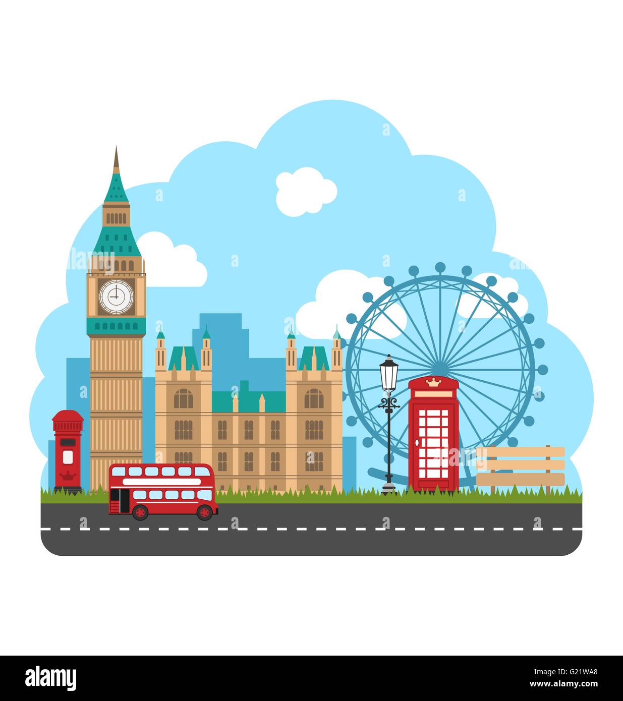 Tourism poster england hi-res stock photography and images - Alamy