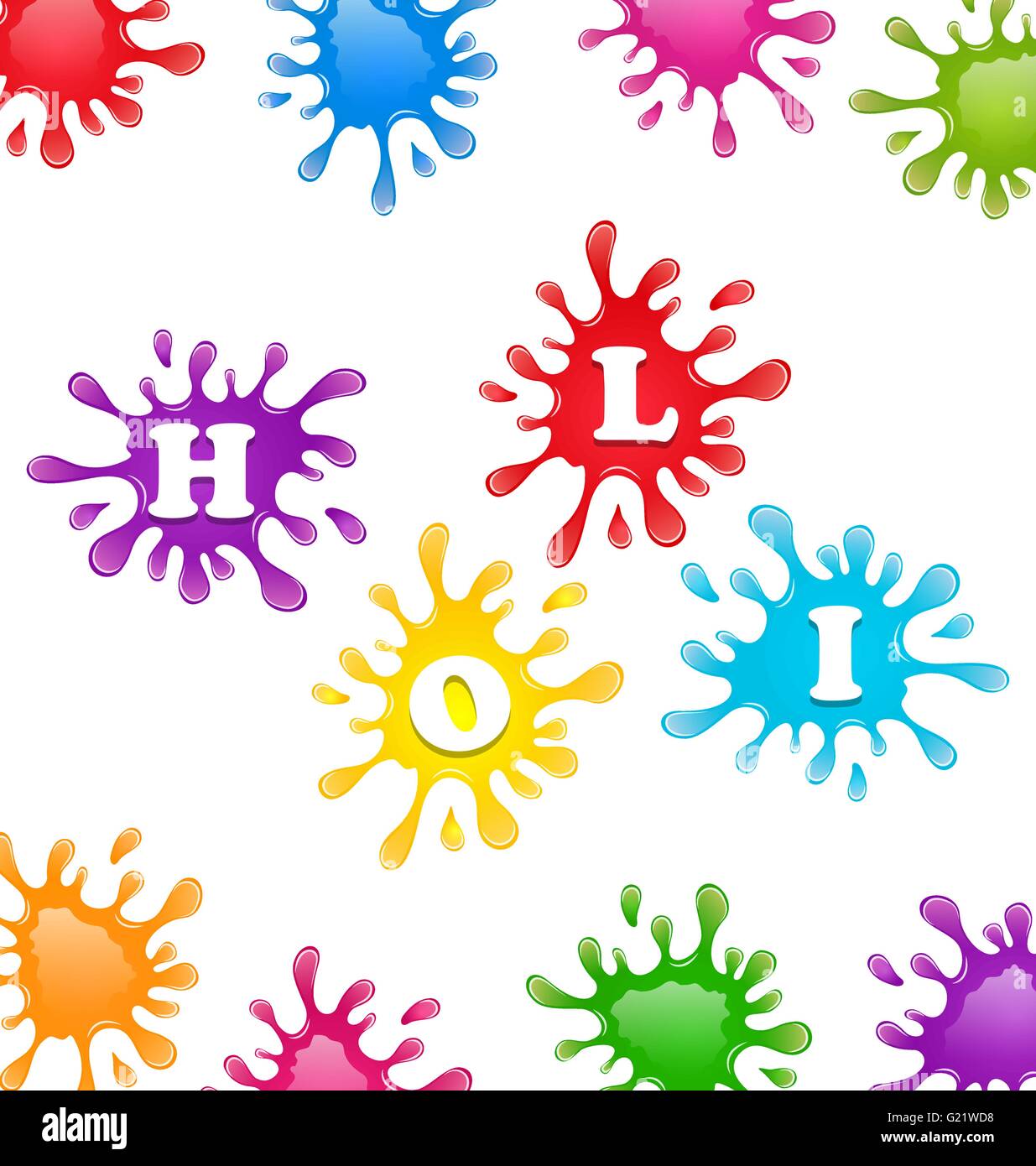 Indian Festival Holi Celebrations with Beautiful Colors Splash Stock ...