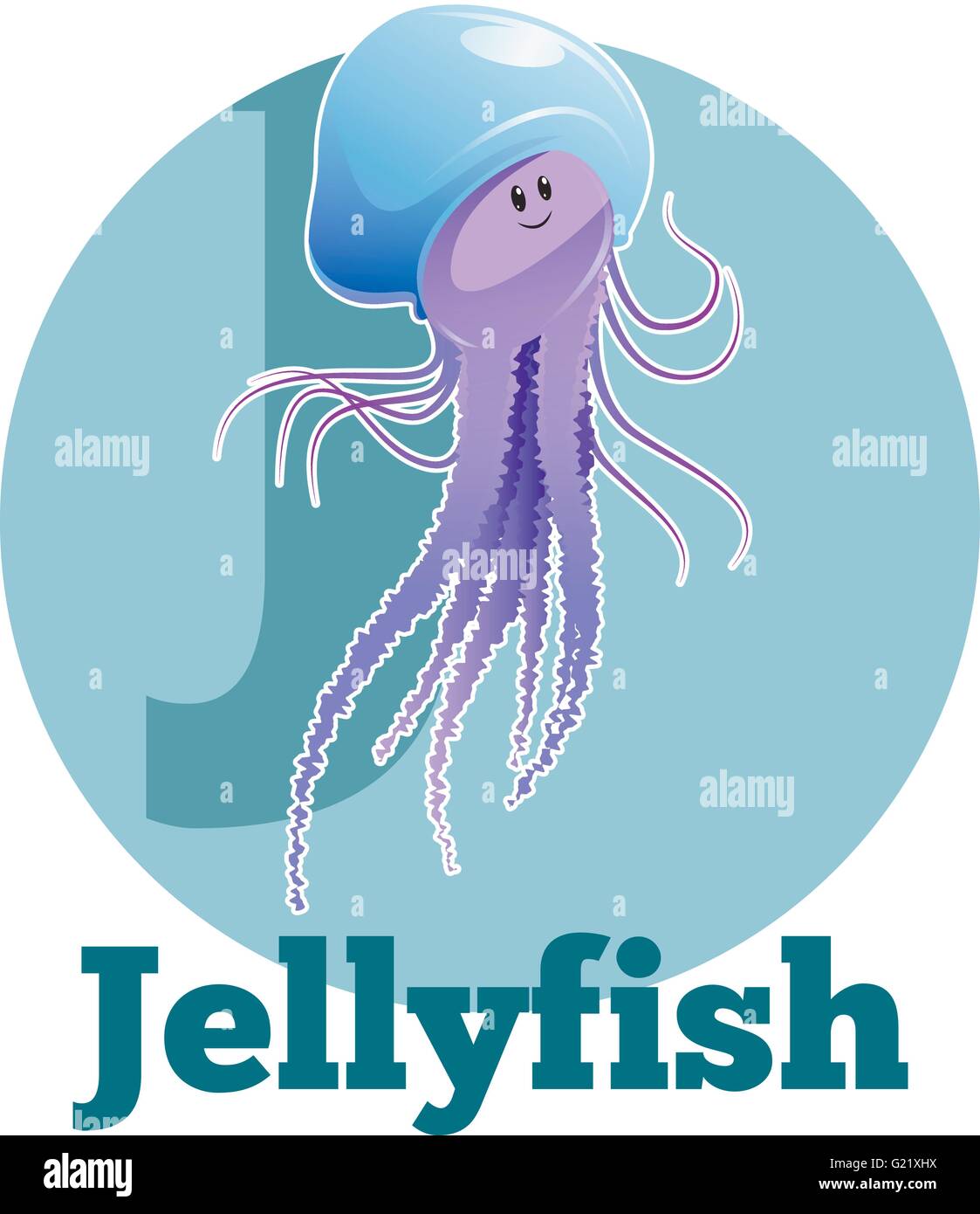 ABC Cartoon Jellyfish2 Stock Vector Image & Art - Alamy