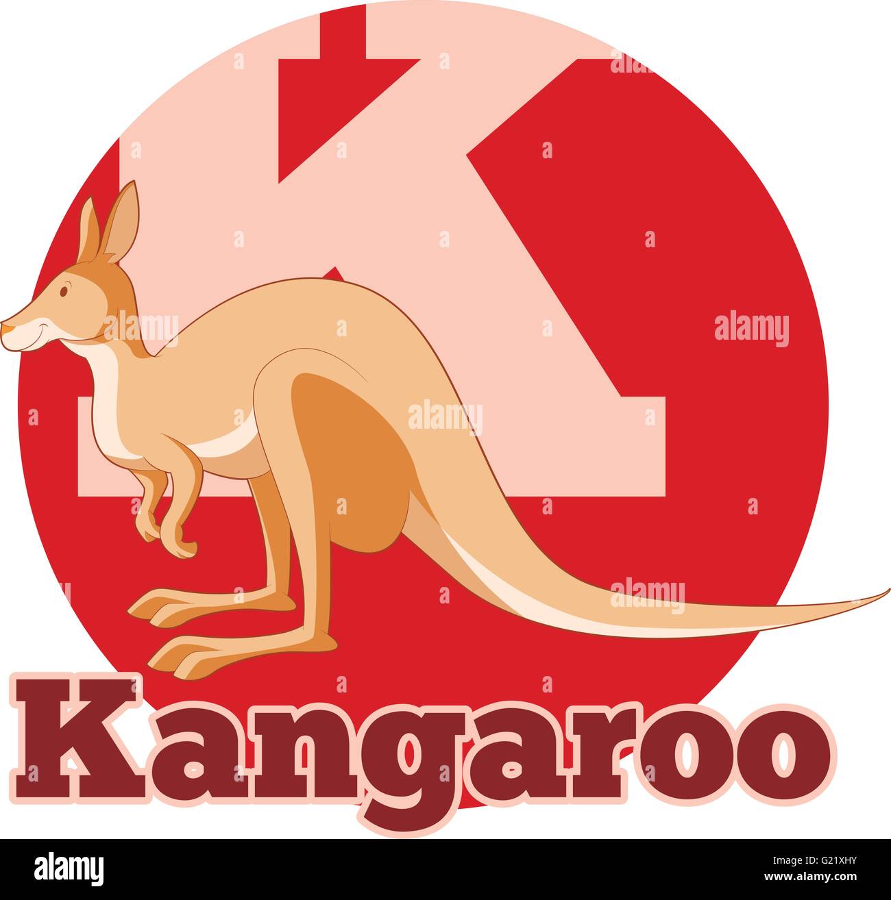 ABC Cartoon Kangoroo2 Stock Vector Image & Art - Alamy