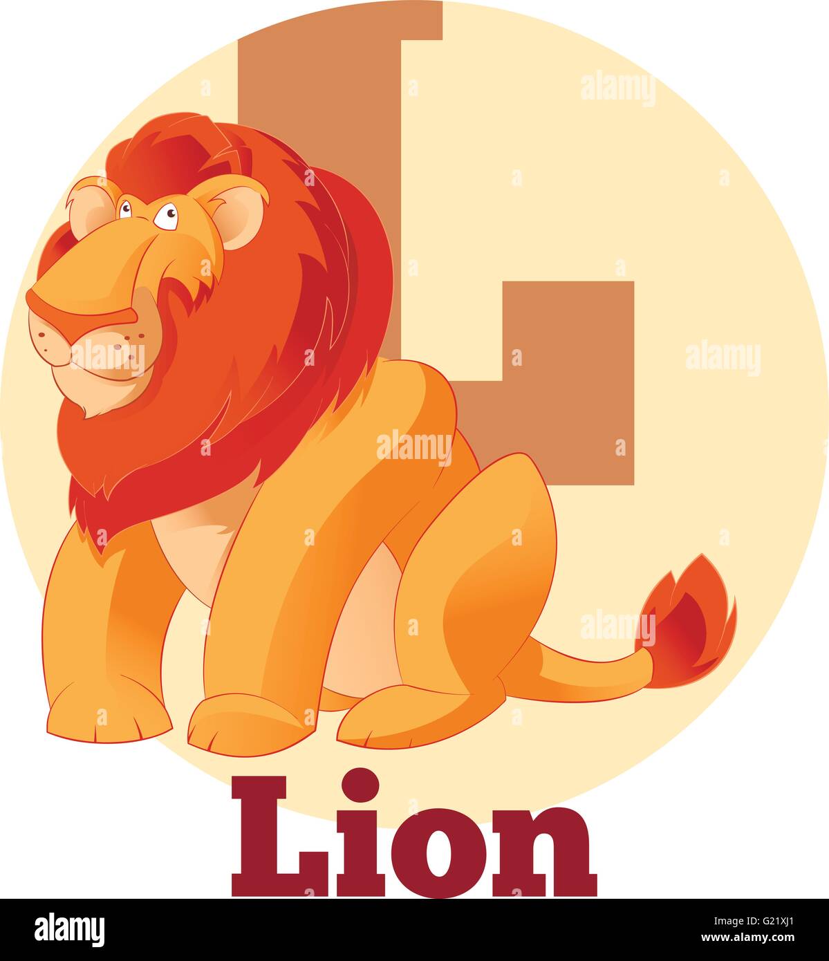 ABC Cartoon Lion2 Stock Vector Image & Art - Alamy