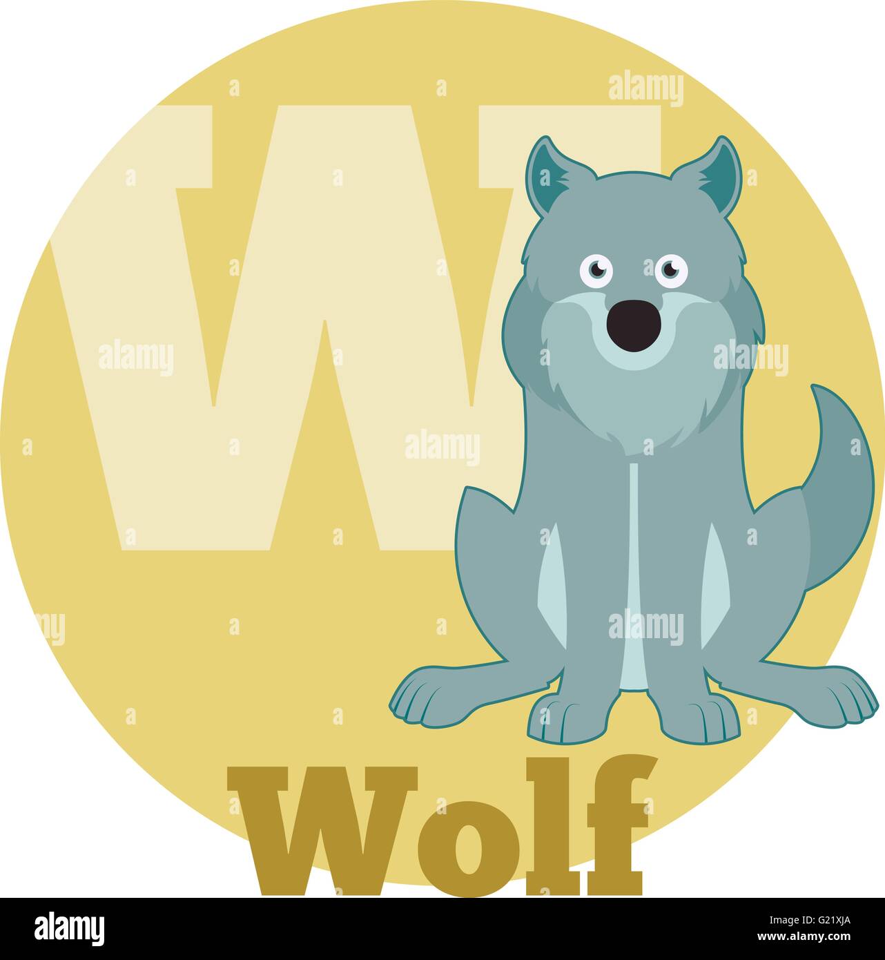 ABC Cartoon Wolf2 Stock Vector Image & Art - Alamy