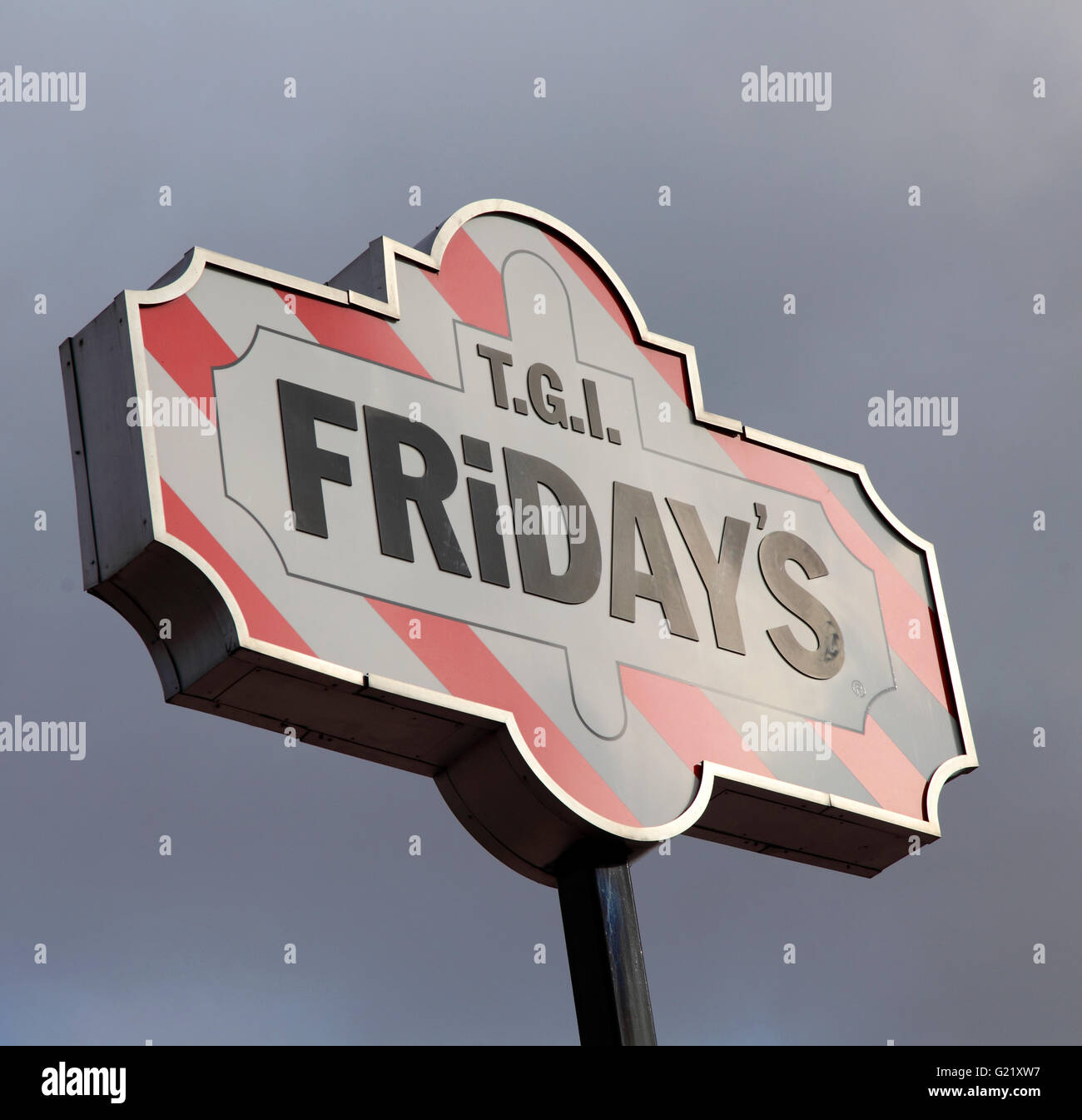 TGI Fridays restaurant bar pub inn on Hagley Road, Birmingham Stock ...