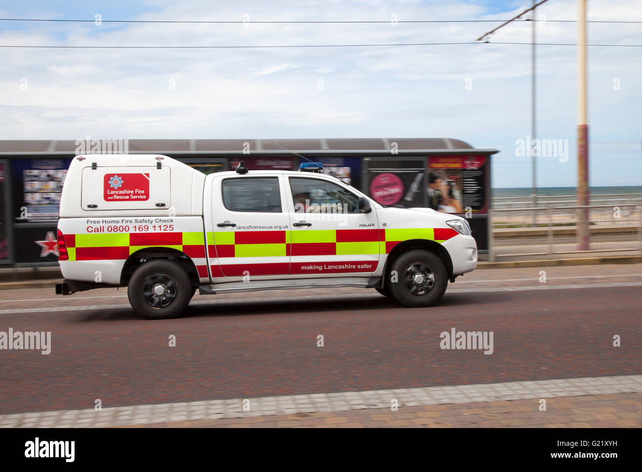 Lancashire fire service vehicle hi-res stock photography and images - Alamy