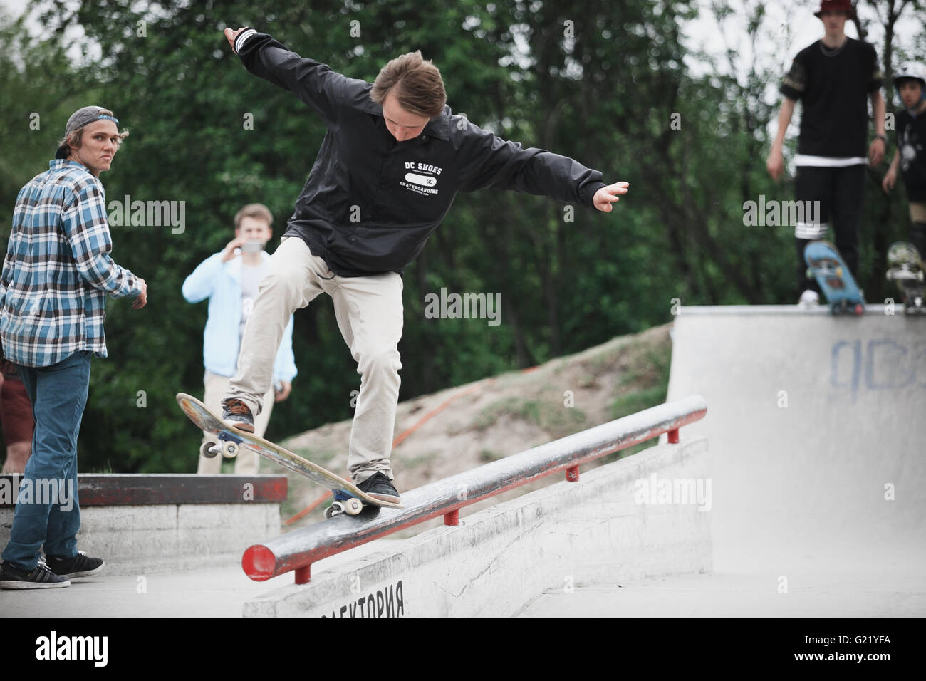 MOSCOW - 15 MAY, 2016 : Street skateboarding contest by Levi's and ...