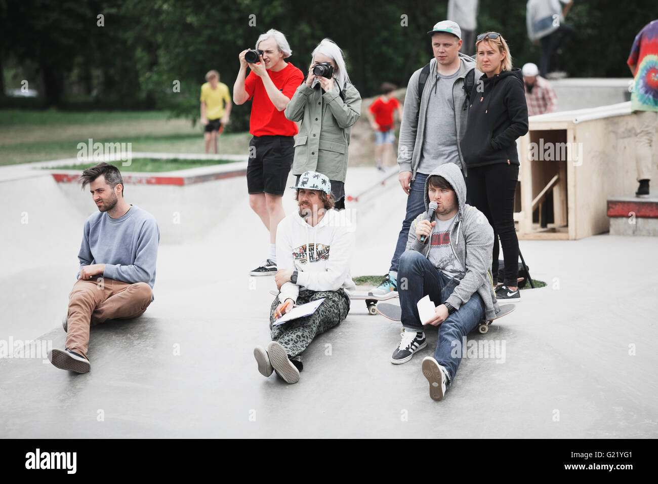 MOSCOW - 15 MAY, 2016 : Street skateboarding contest by Levi's and ...