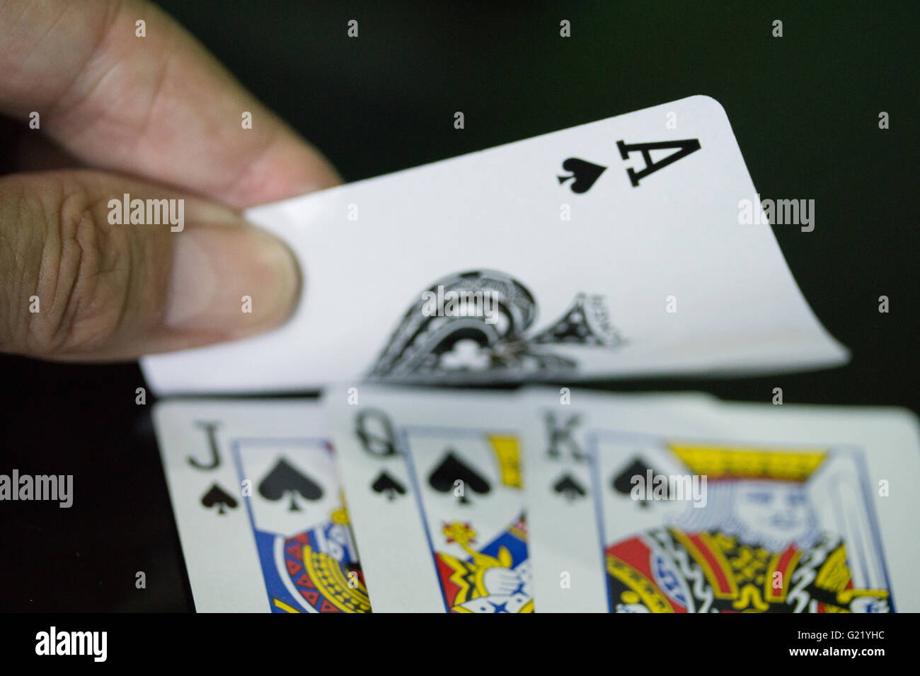 Ace of spades playing card hi-res stock photography and images - Alamy