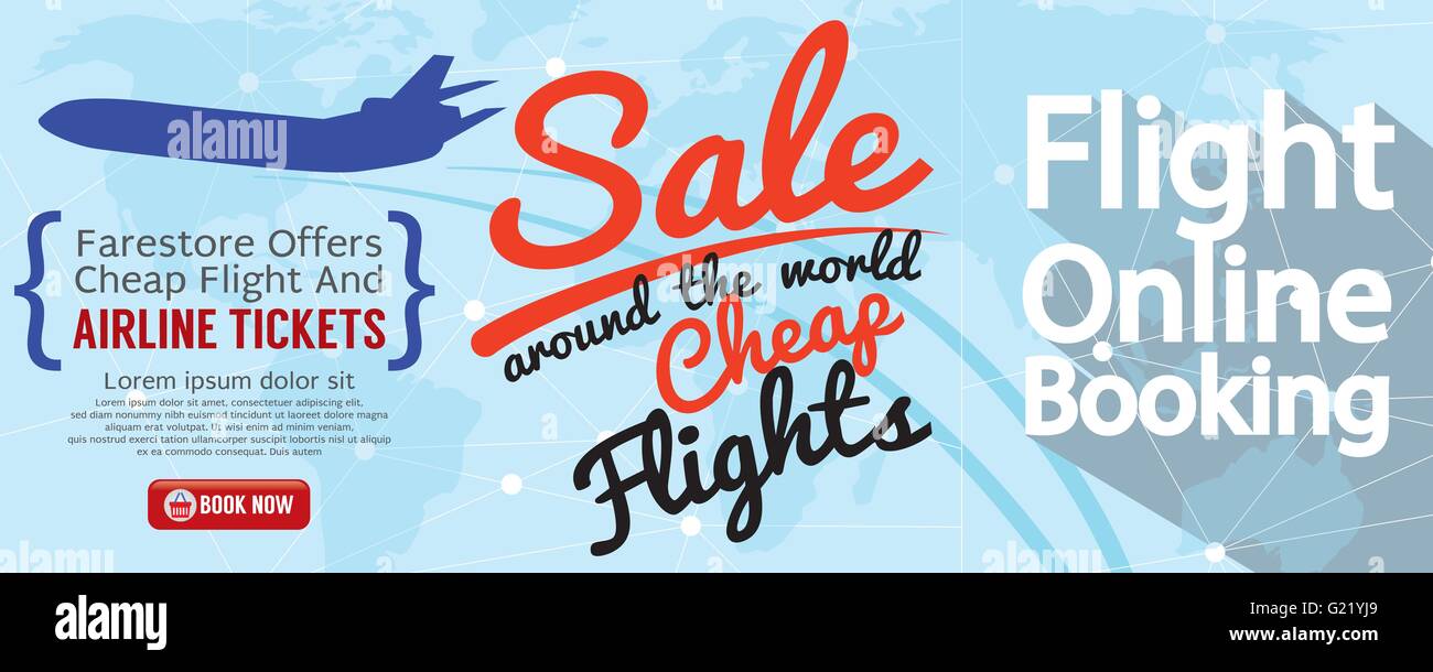 Book flights online Stock Vector Images - Alamy