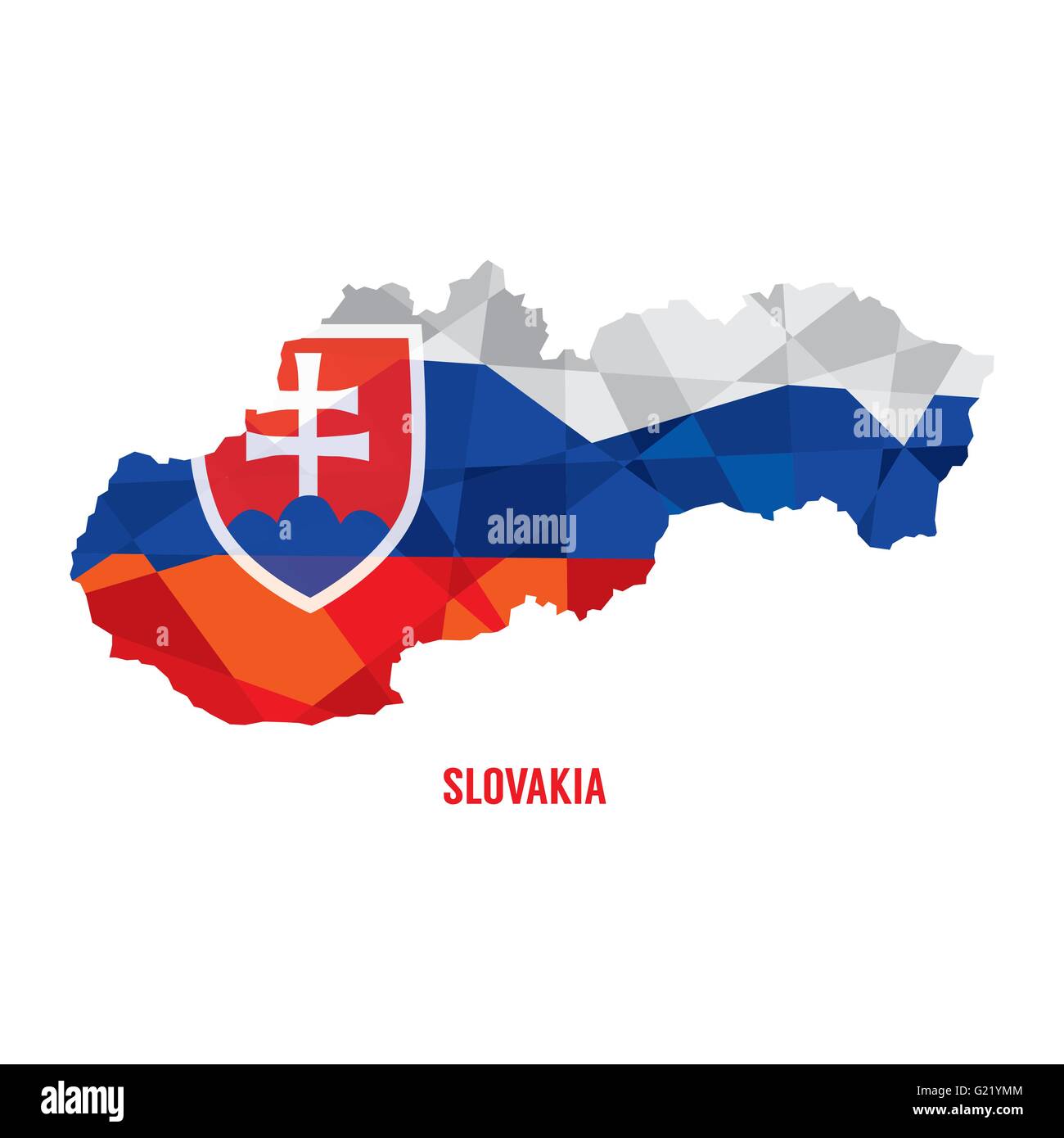 Map of slovakia hi-res stock photography and images - Alamy
