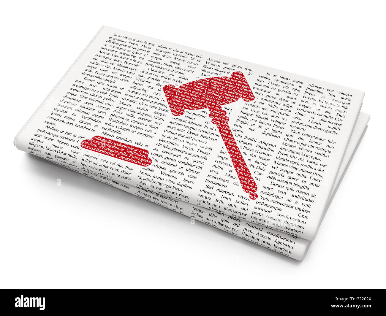Law concept: Gavel on Newspaper background Stock Photo - Alamy