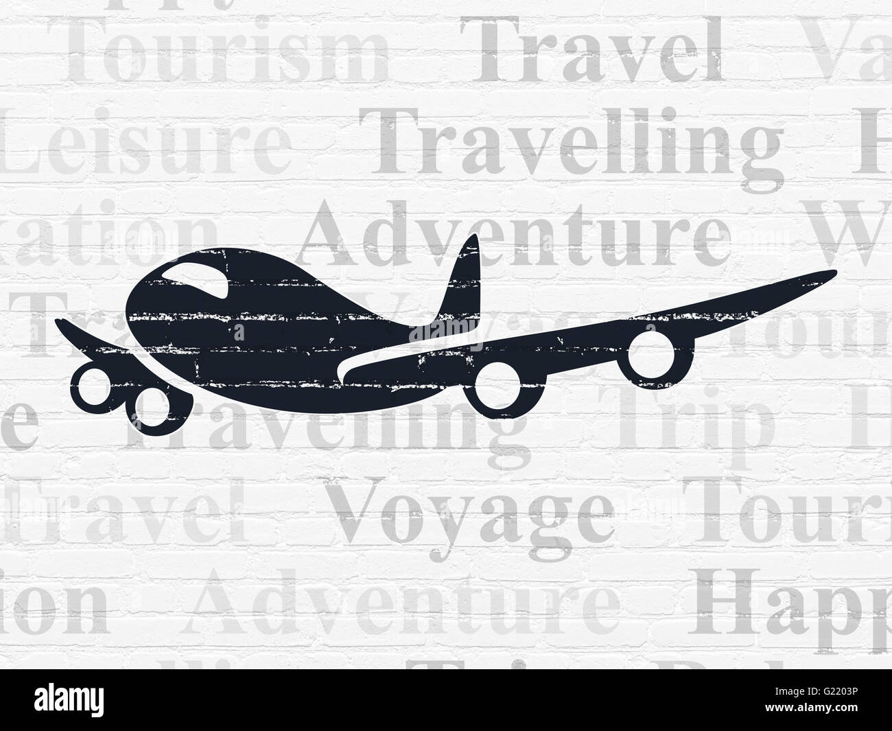 Airplane concept word cloud background hi-res stock photography and ...