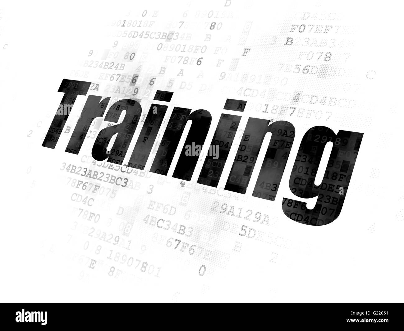 Learning concept: Training on Digital background Stock Photo - Alamy