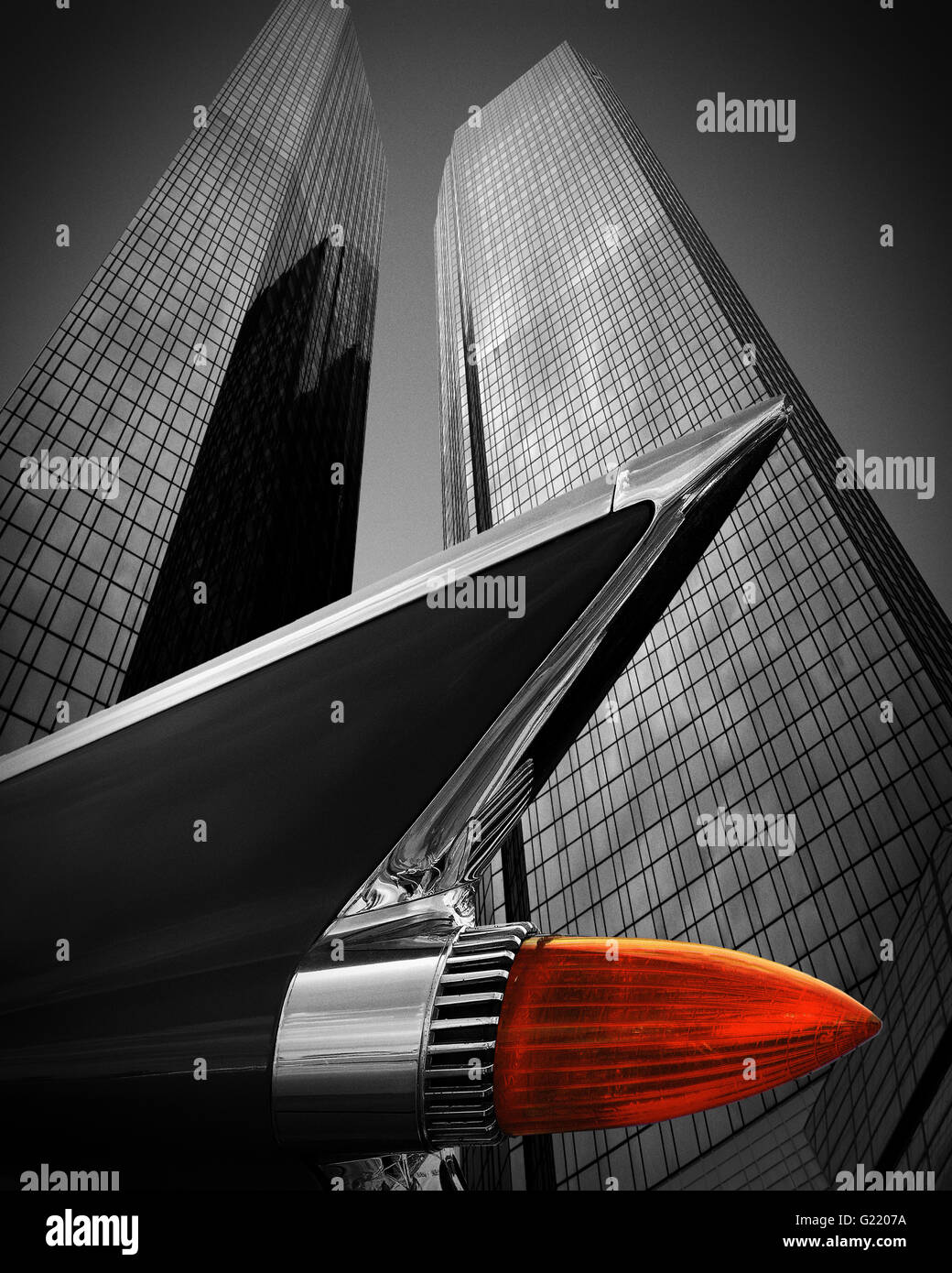 DIGITAL ART: The Bank - Frankfurt-am-Main, Deutsche Bank Stock Photo ...
