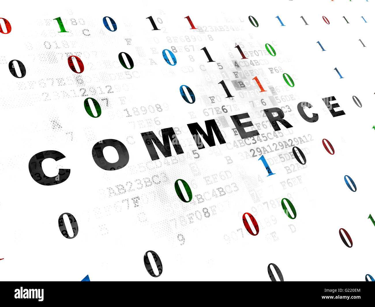 Business concept: Commerce on Digital background Stock Photo - Alamy