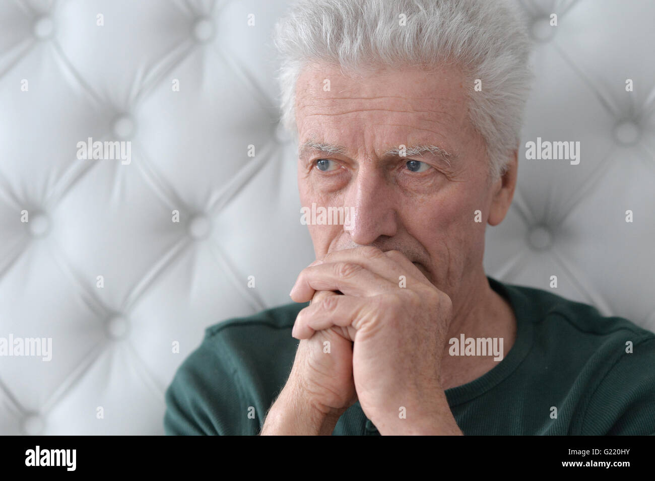 Male 60's worried hi-res stock photography and images - Alamy