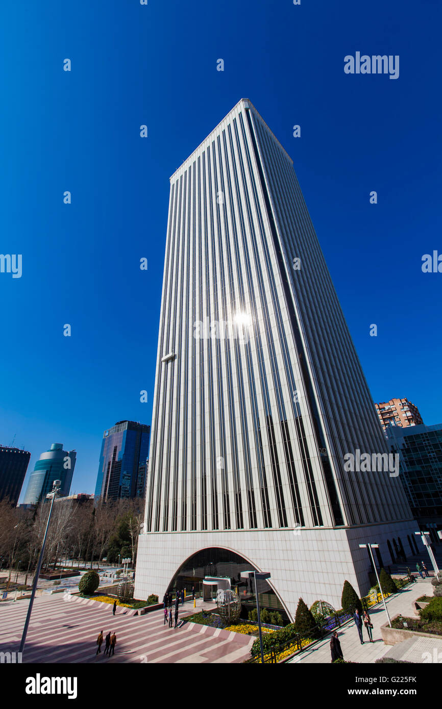 MADRID, SPAIN - MARCH 16, 2016: Building of Picasso Tower. It is one of ...