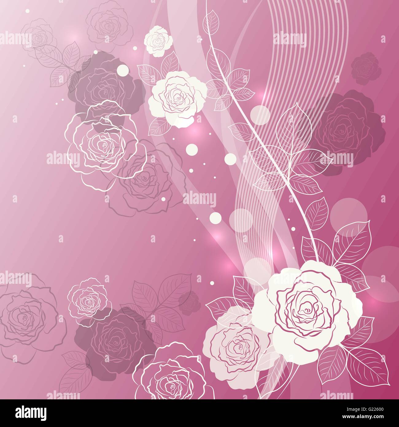Floral vector background Stock Vector Image & Art - Alamy