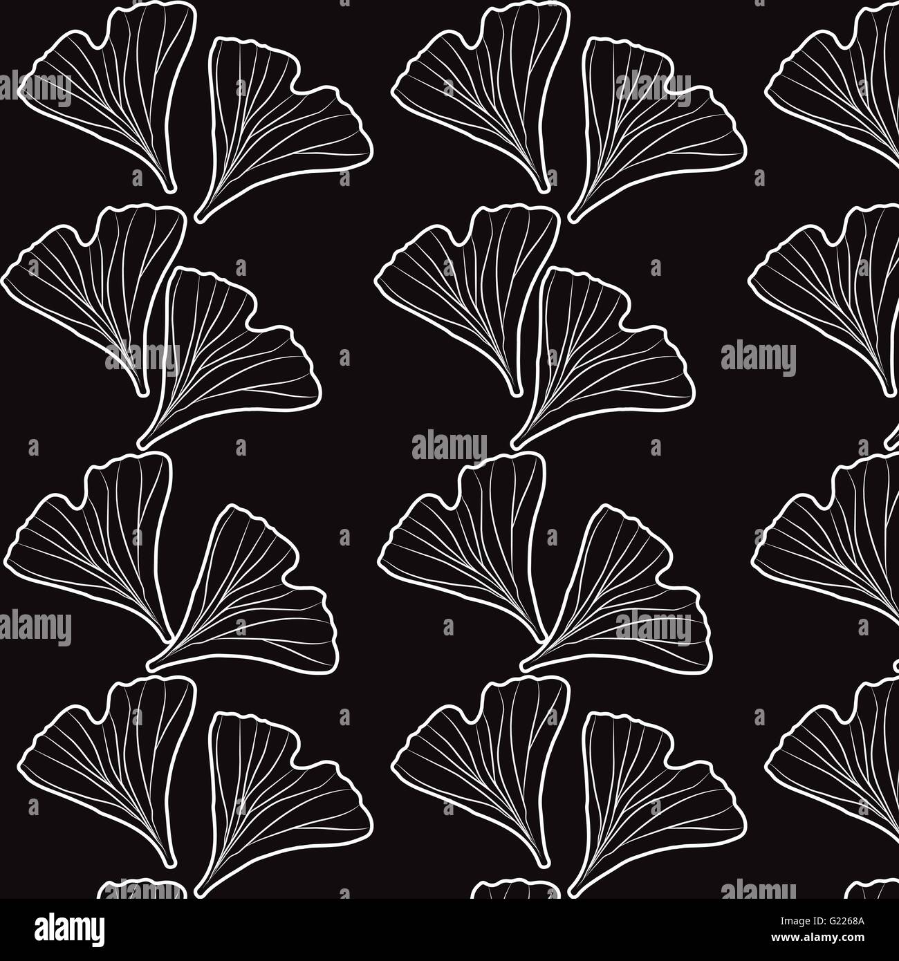 Ginkgo biloba pattern Stock Vector Image & Art - Alamy