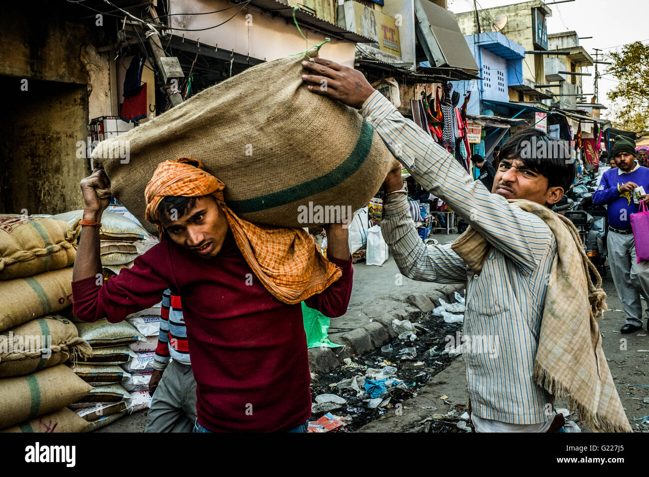 Grain market india hi-res stock photography and images - Alamy