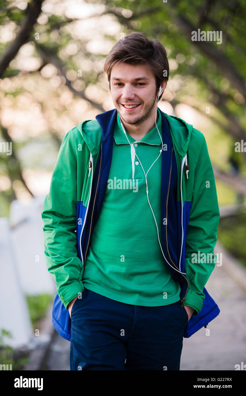 Man walking around the city hi-res stock photography and images - Alamy