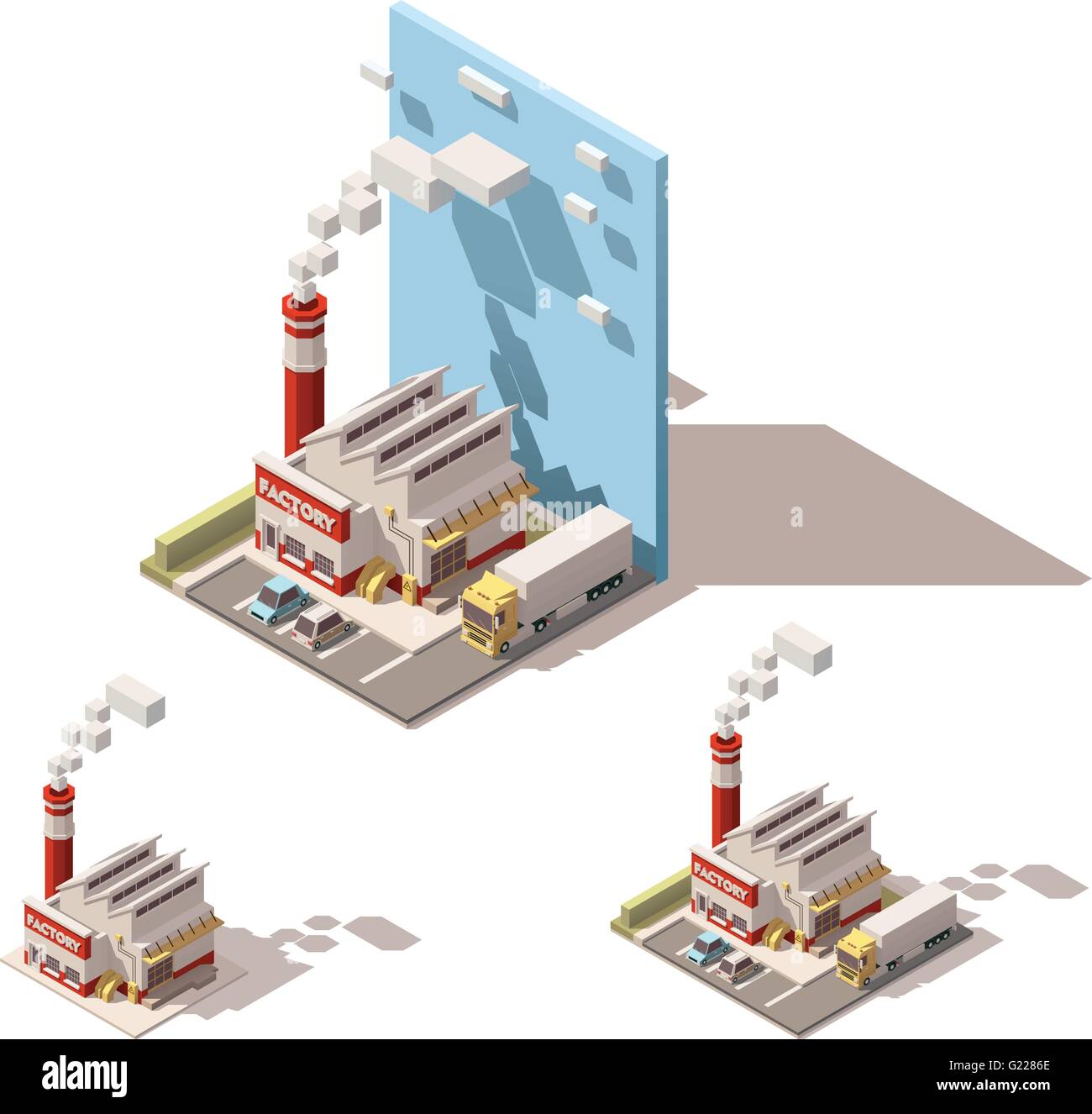 Cartoon factory Cut Out Stock Images & Pictures - Alamy