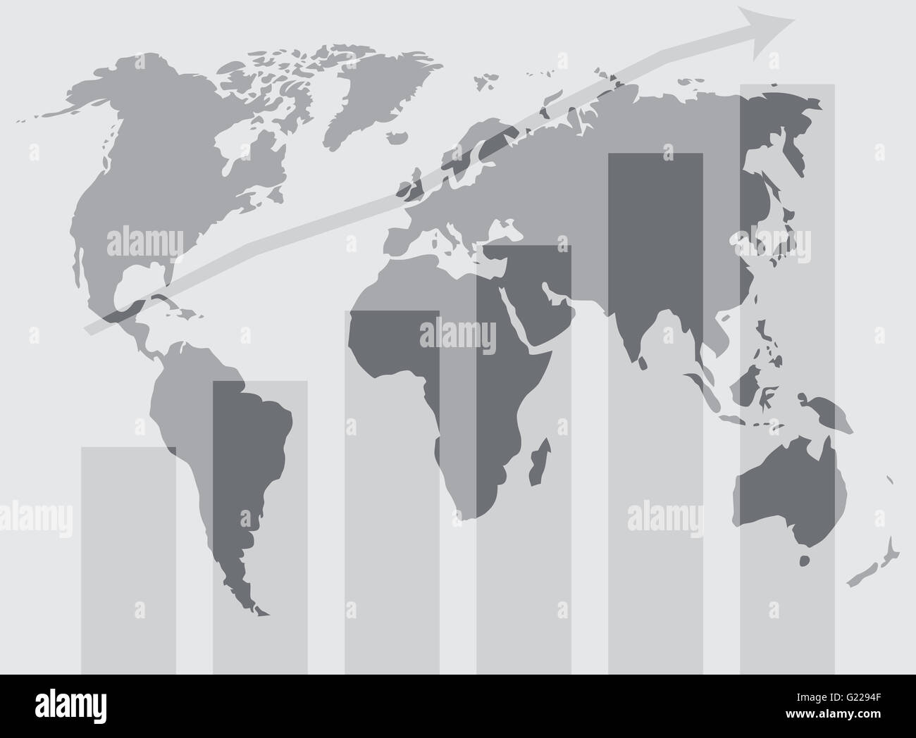 Global world development graphic. Global infographic background, chart ...