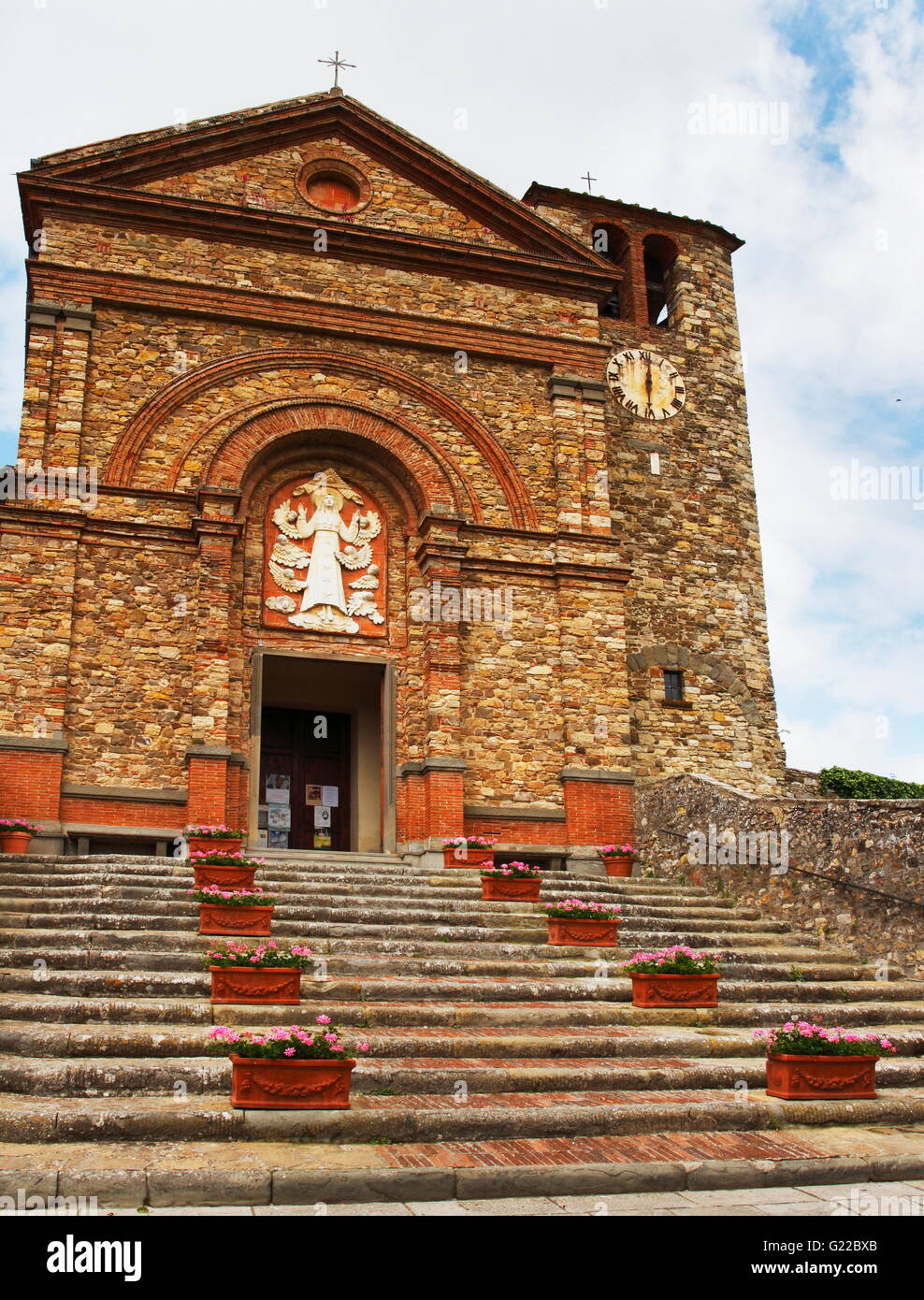 Panzano in Chianti church, Tuscany Stock Photo - Alamy