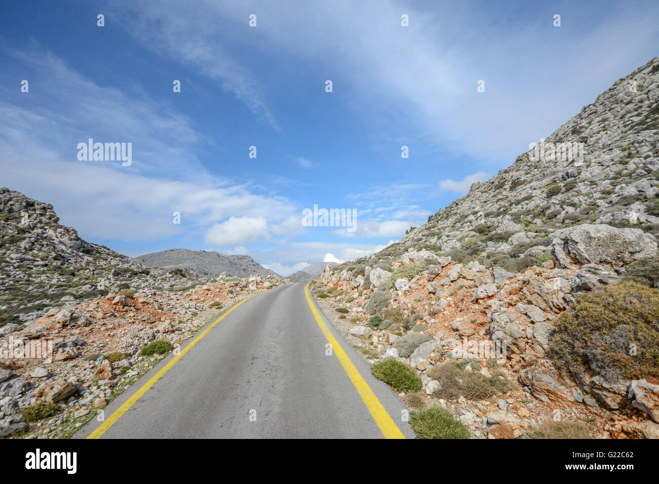 Crete mountain road hi-res stock photography and images - Alamy