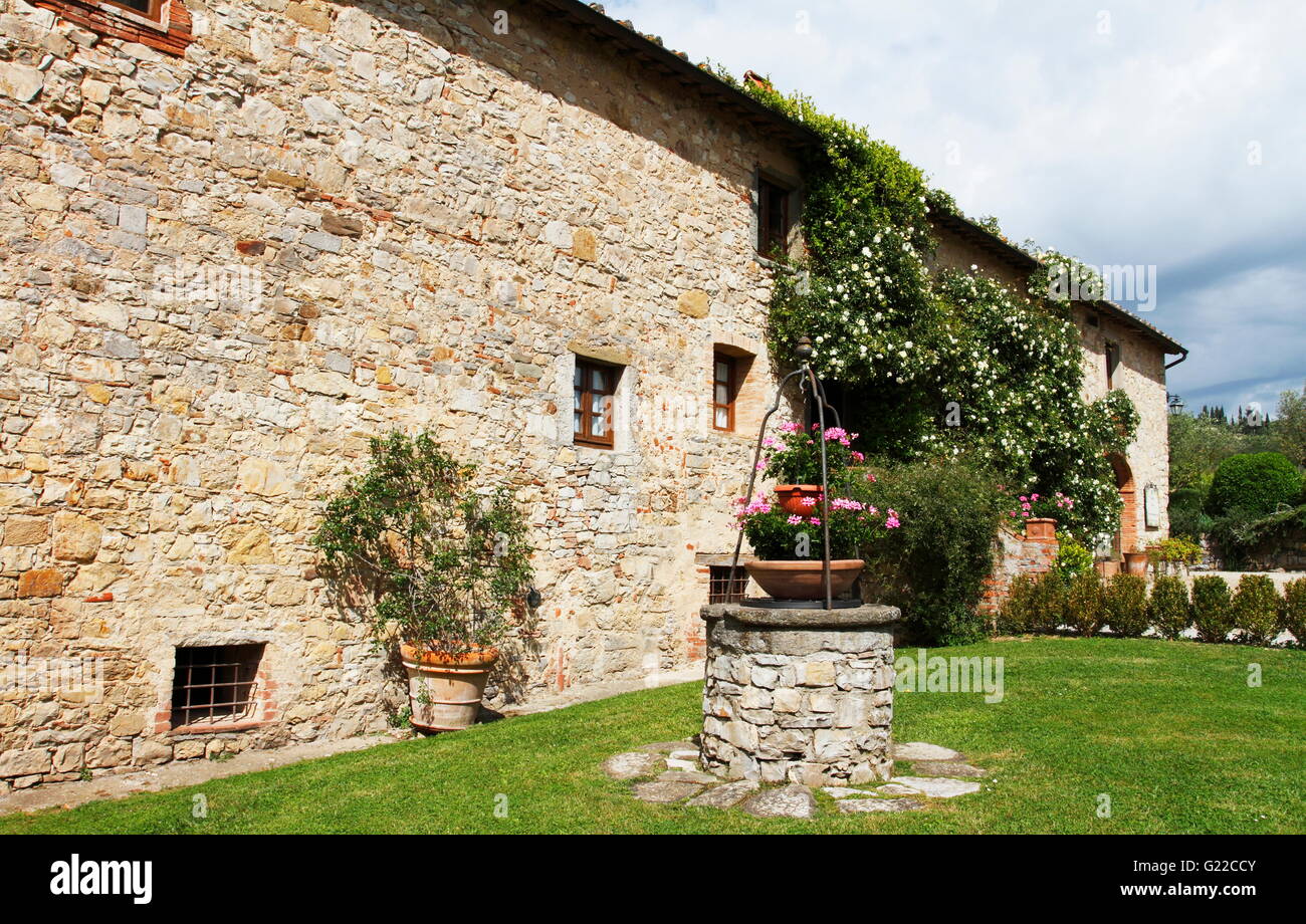 Spaltenna scene in Chianti Stock Photo - Alamy