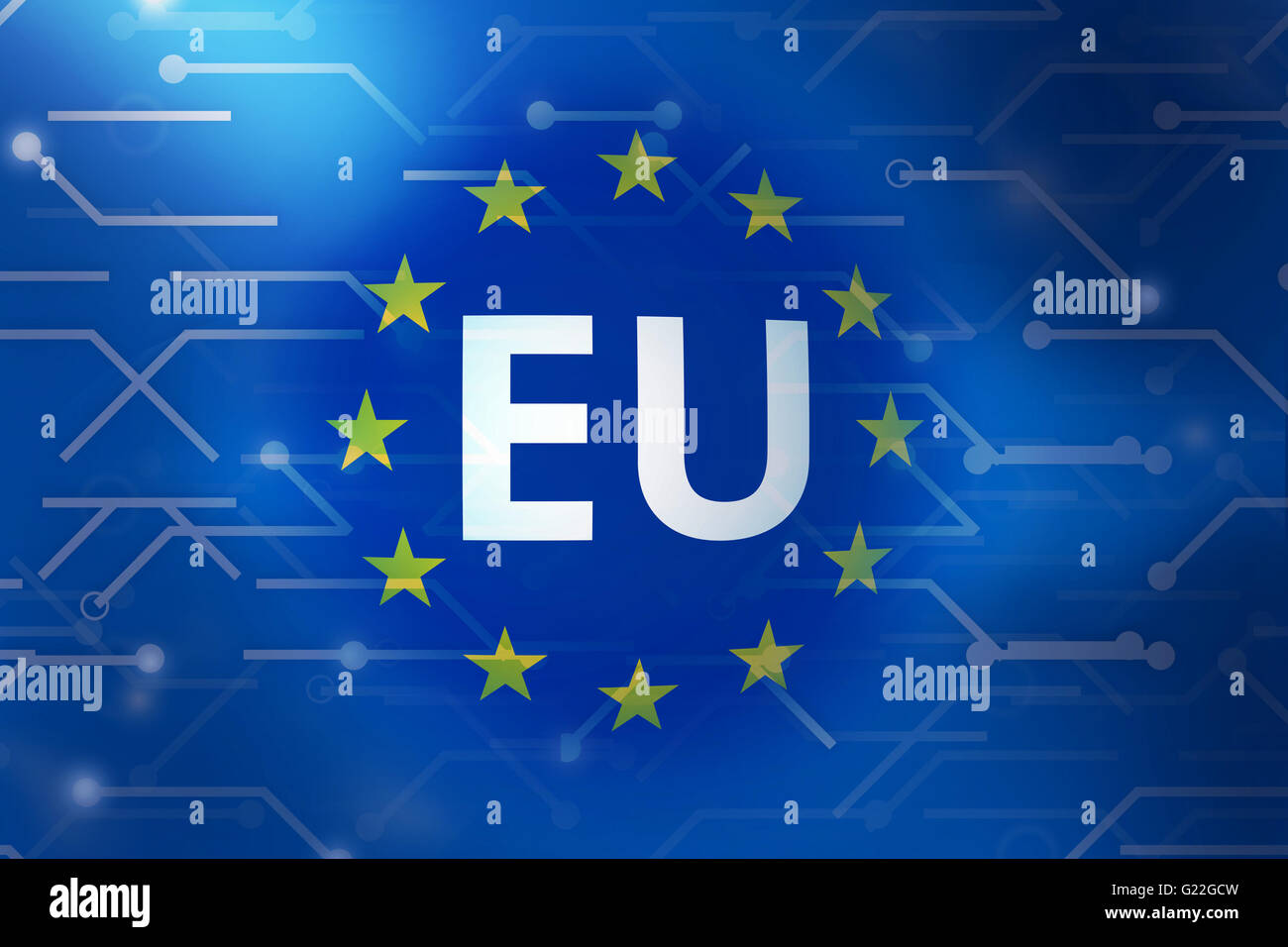 Europe data connection lines hi-res stock photography and images - Alamy