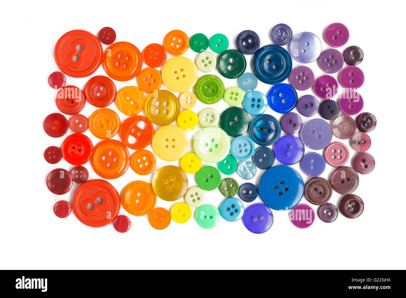Many original buttons isolated on white background Stock Photo - Alamy