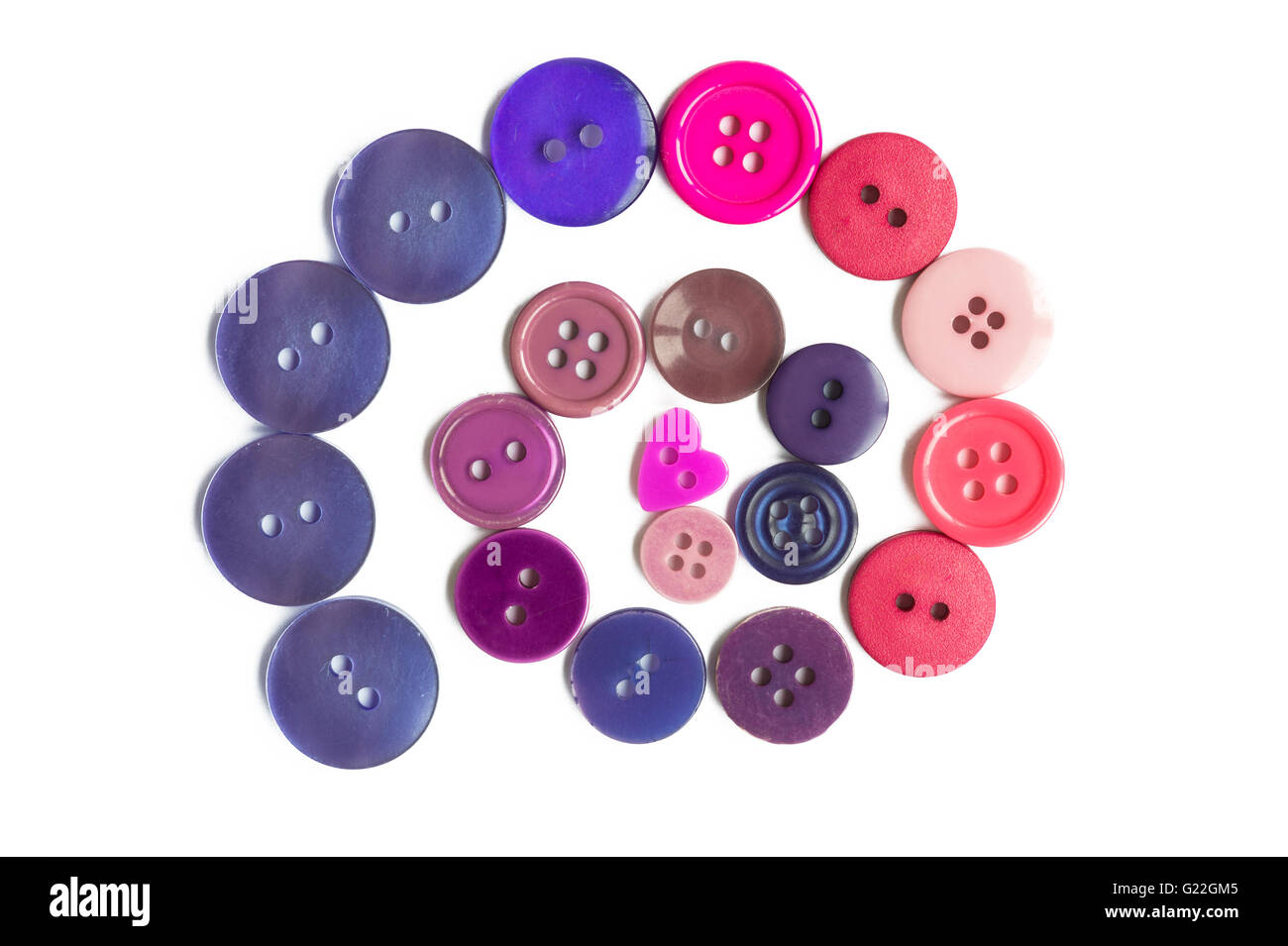 Many original buttons isolated on white background Stock Photo - Alamy
