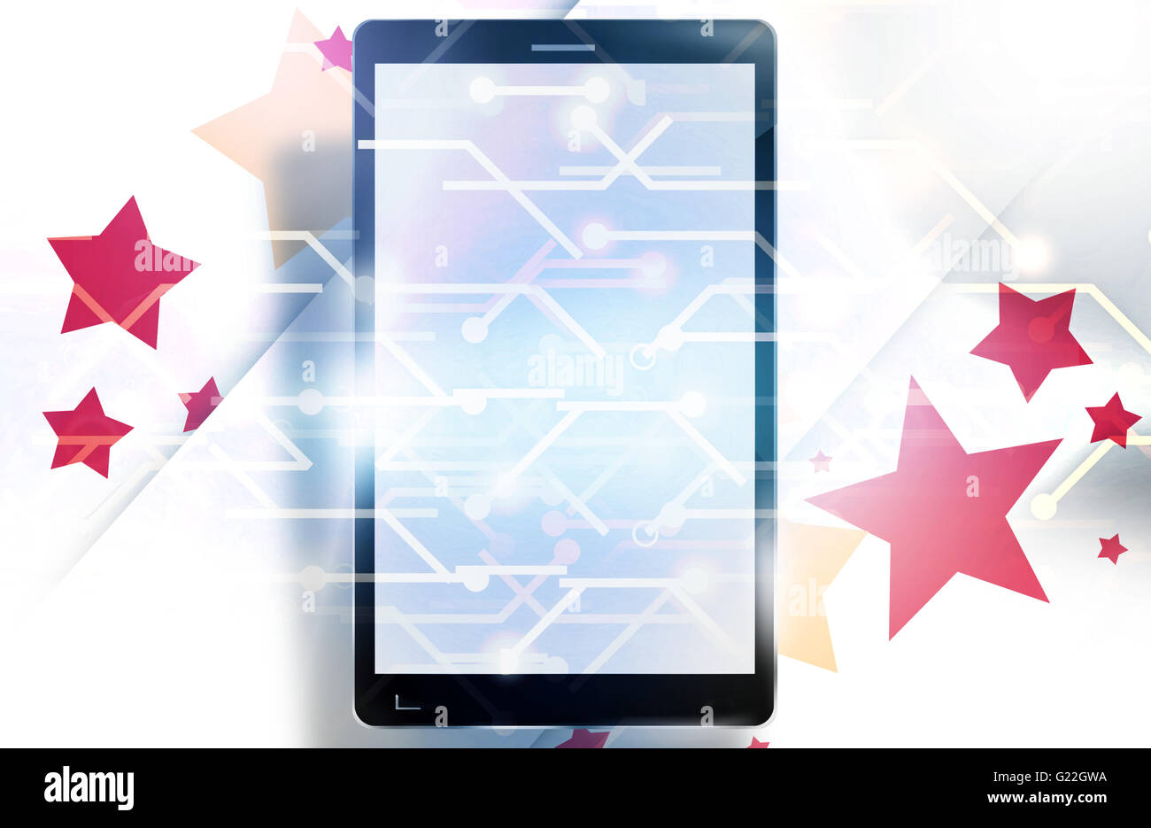 Data connection lines background phone mobile Stock Photo - Alamy