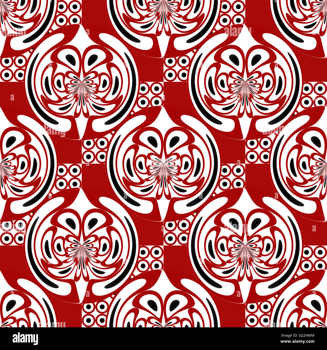 Red, white and black geometric pattern Stock Photo - Alamy