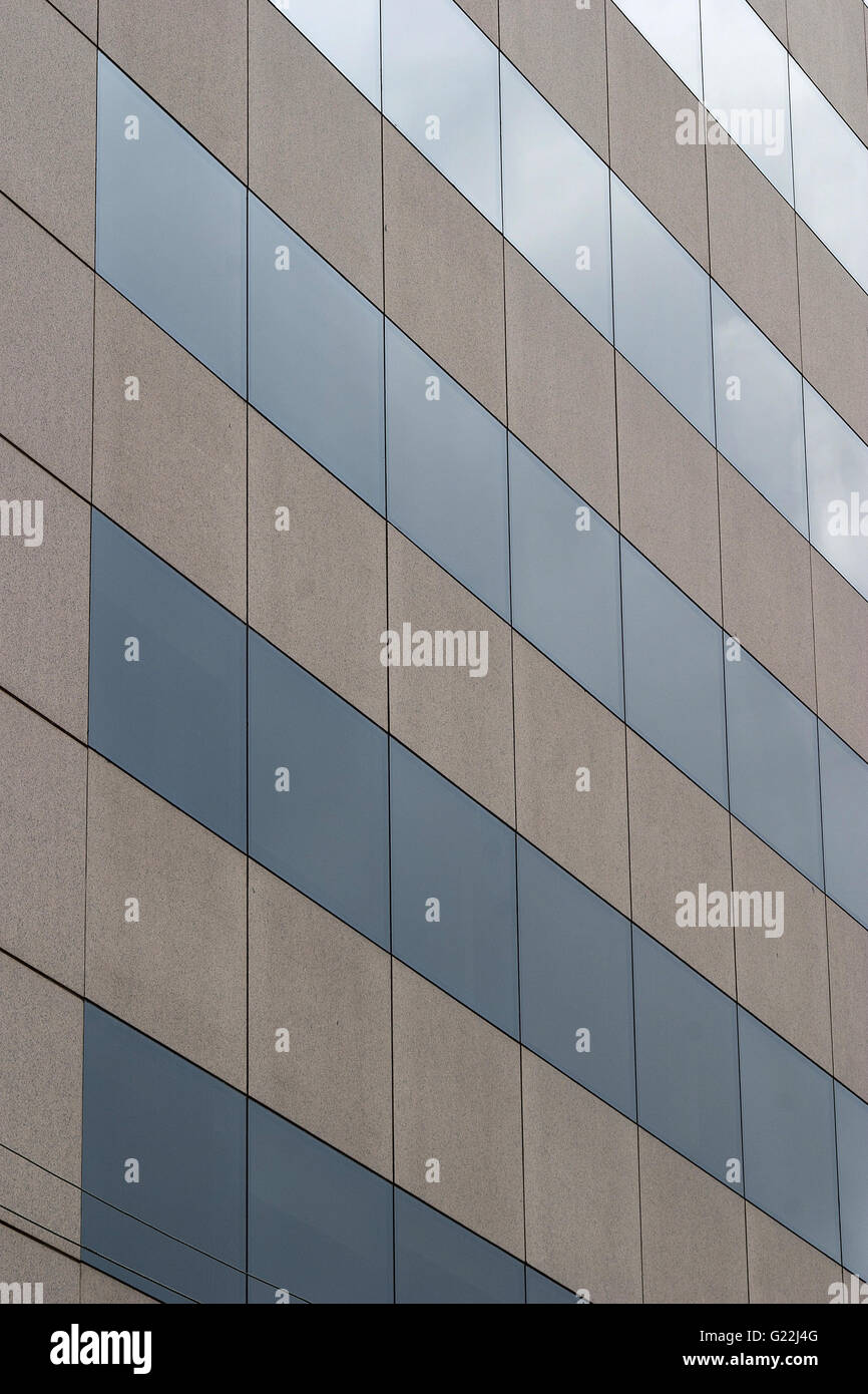 a beautiful picture of a city building front detail with the sky ...